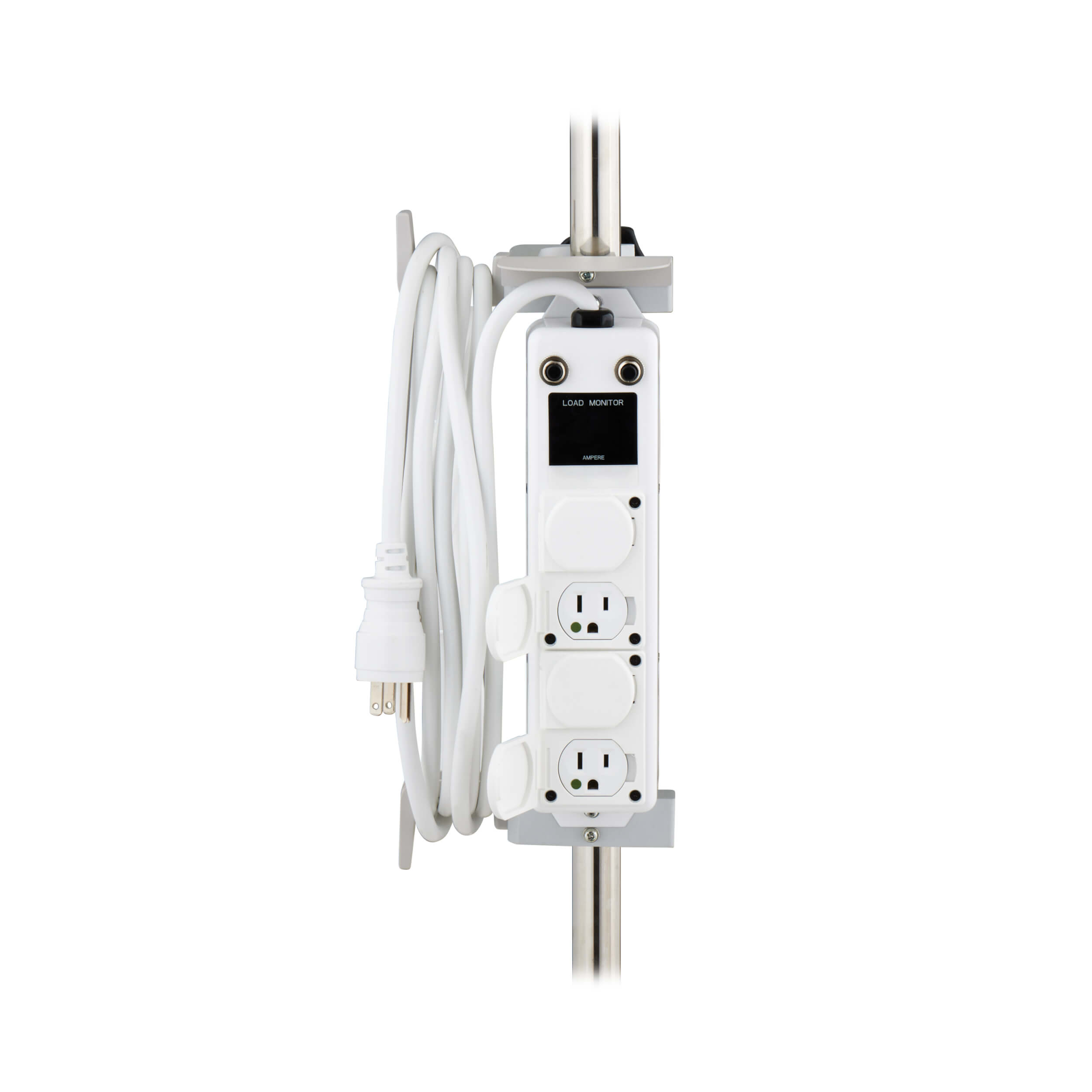 Medical-Grade Power Strip, UL 1363A, 4 Outlets, 15ft Cord, Load Monitor ...