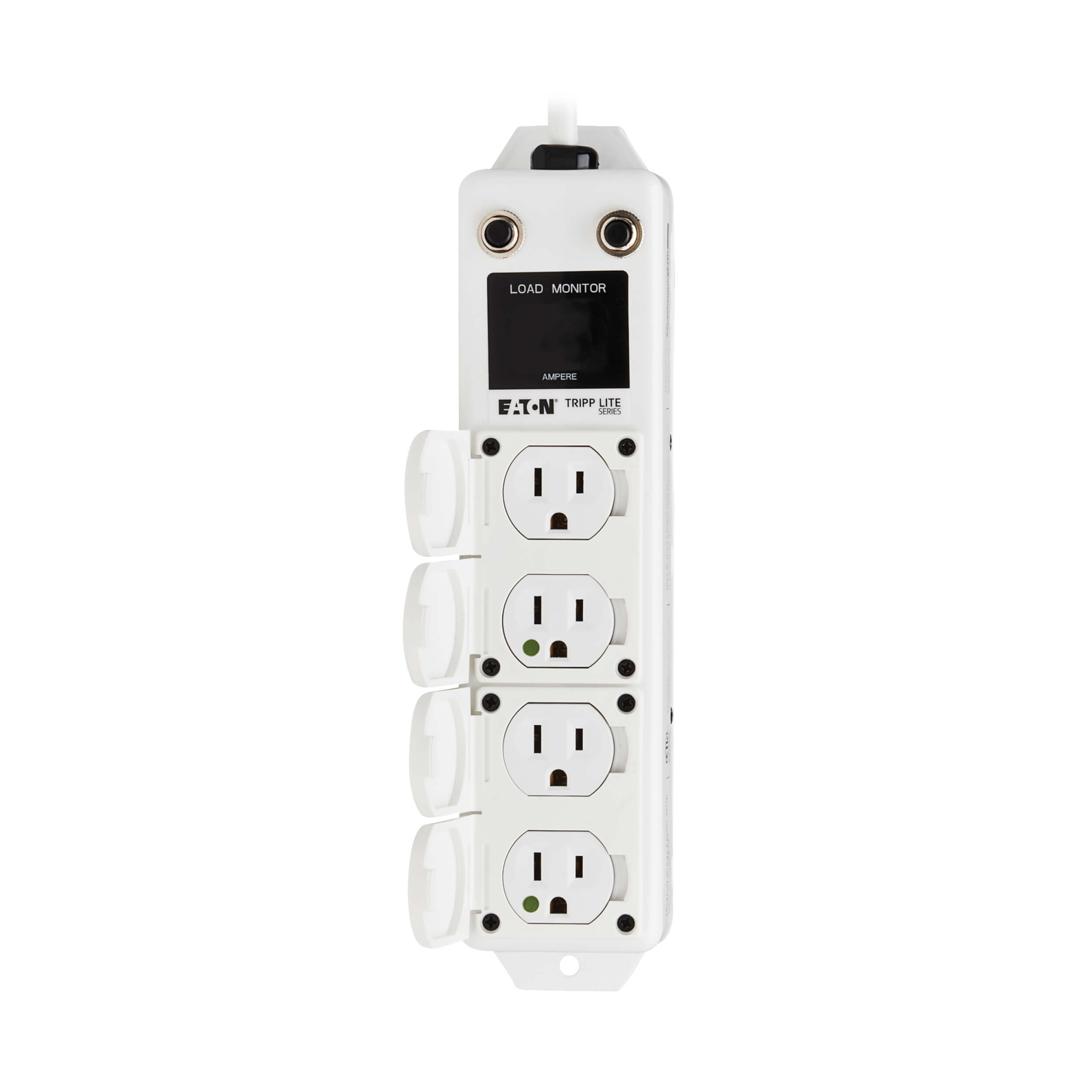 Medical-Grade Power Strip, UL 1363A, 4 Outlets, 15ft Cord, Load Monitor | Eaton