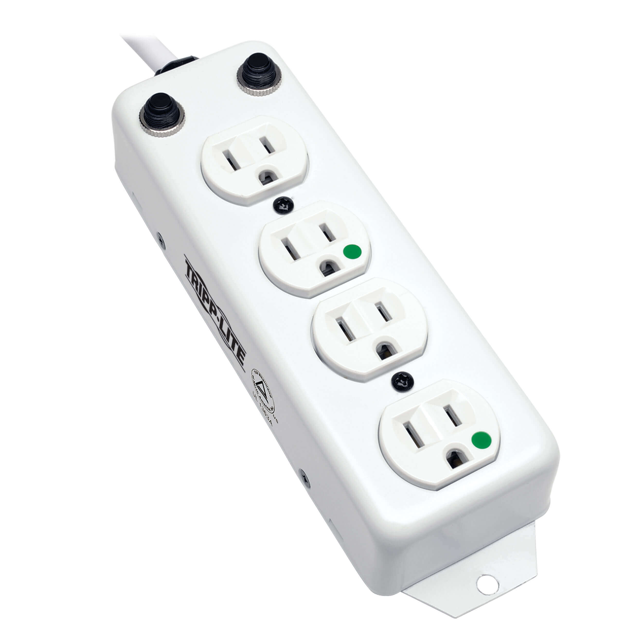 4-outlet power strip with patented antimicrobial protection meets UL 1363A standards to deliver ...