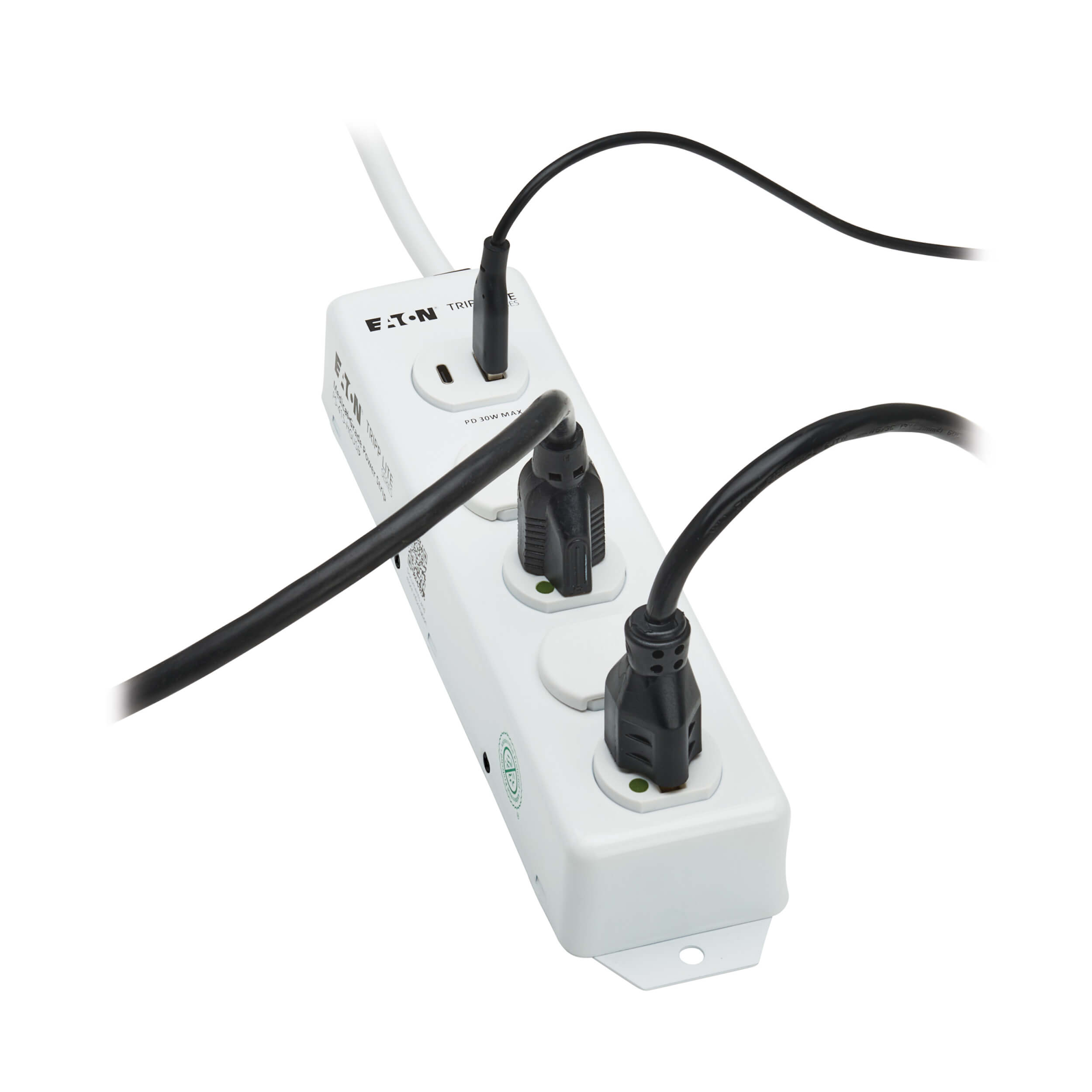 Medical-Grade Power Strip, UL 1363, 4 Outlets, 15ft Cord, USB Charger ...
