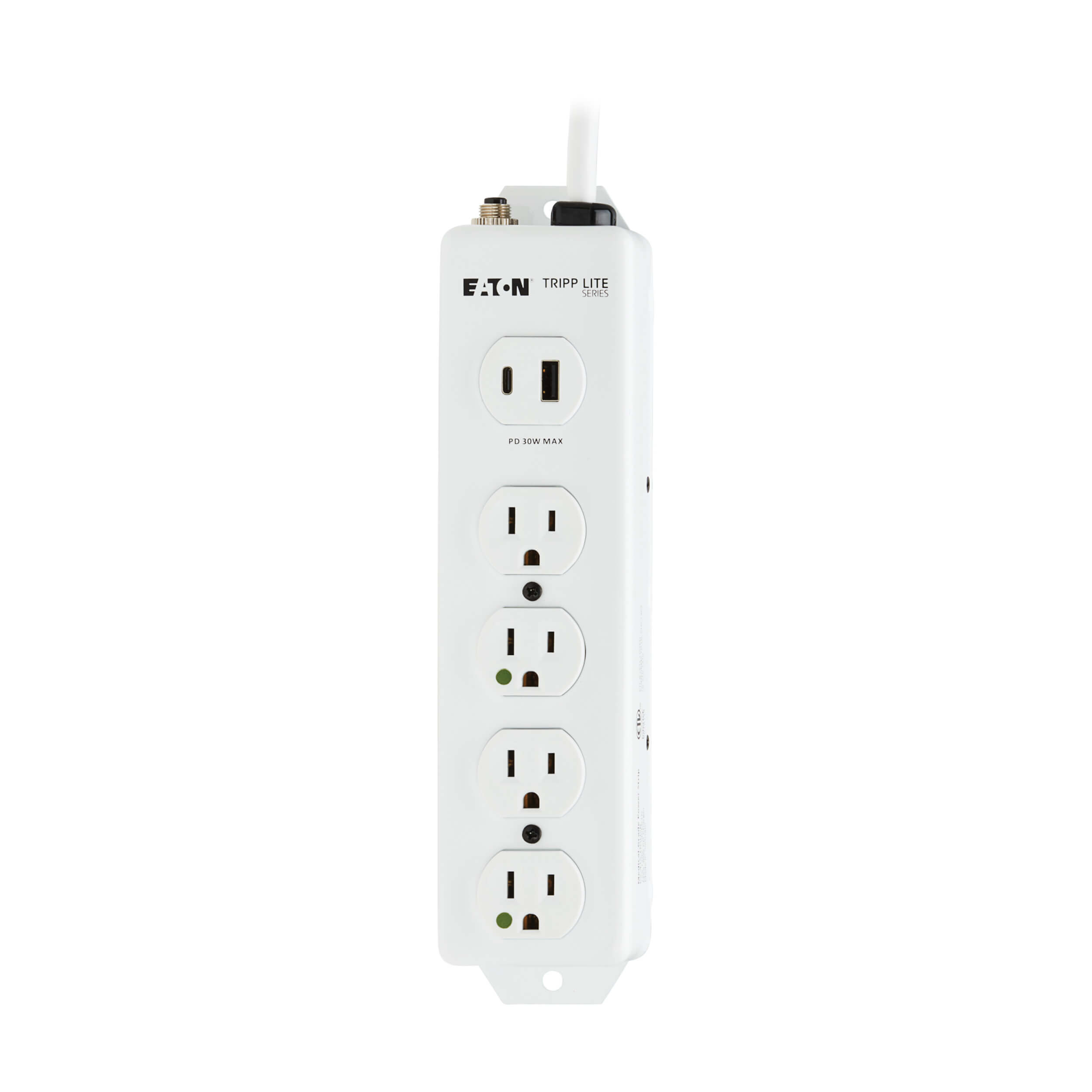 Medical-Grade Power Strip, UL 1363, 4 Outlets, 15ft Cord, USB Charger ...