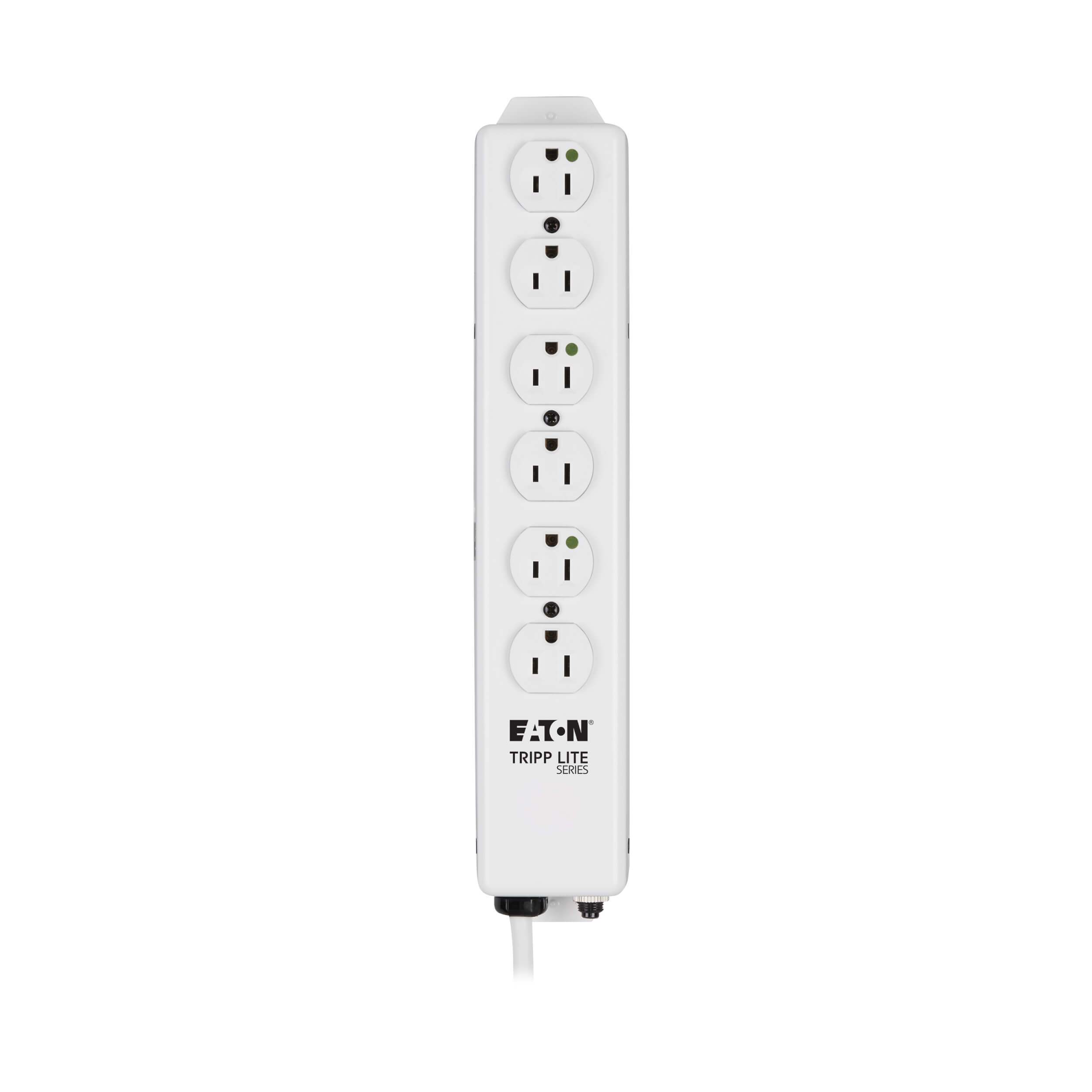 Hospital-Grade Power Strip, UL 1363, 4 Green Dot Outlets, Antimicrobial ...