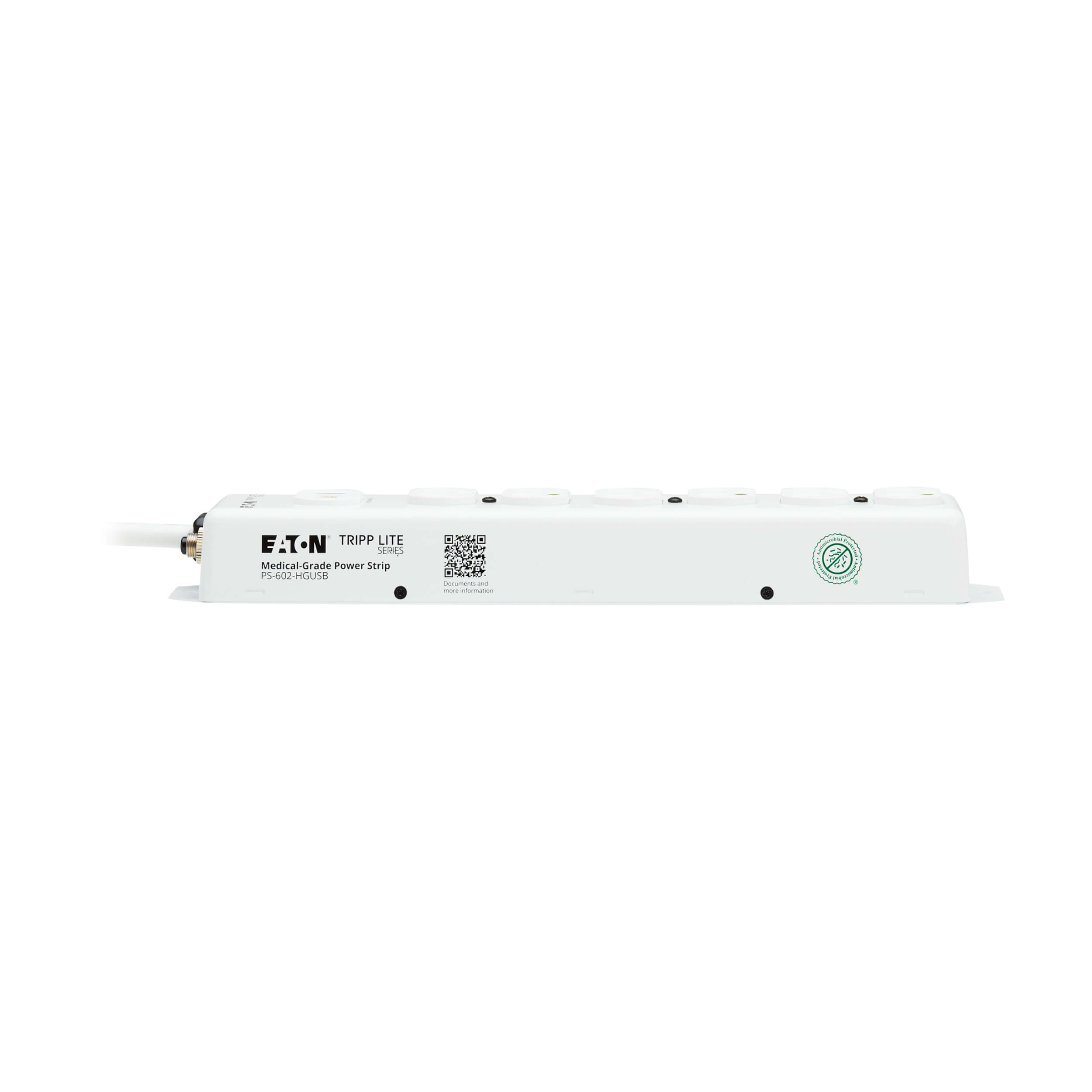Medical-Grade Power Strip, UL 1363, 6 Outlets, 2ft Cord, USB Charger ...