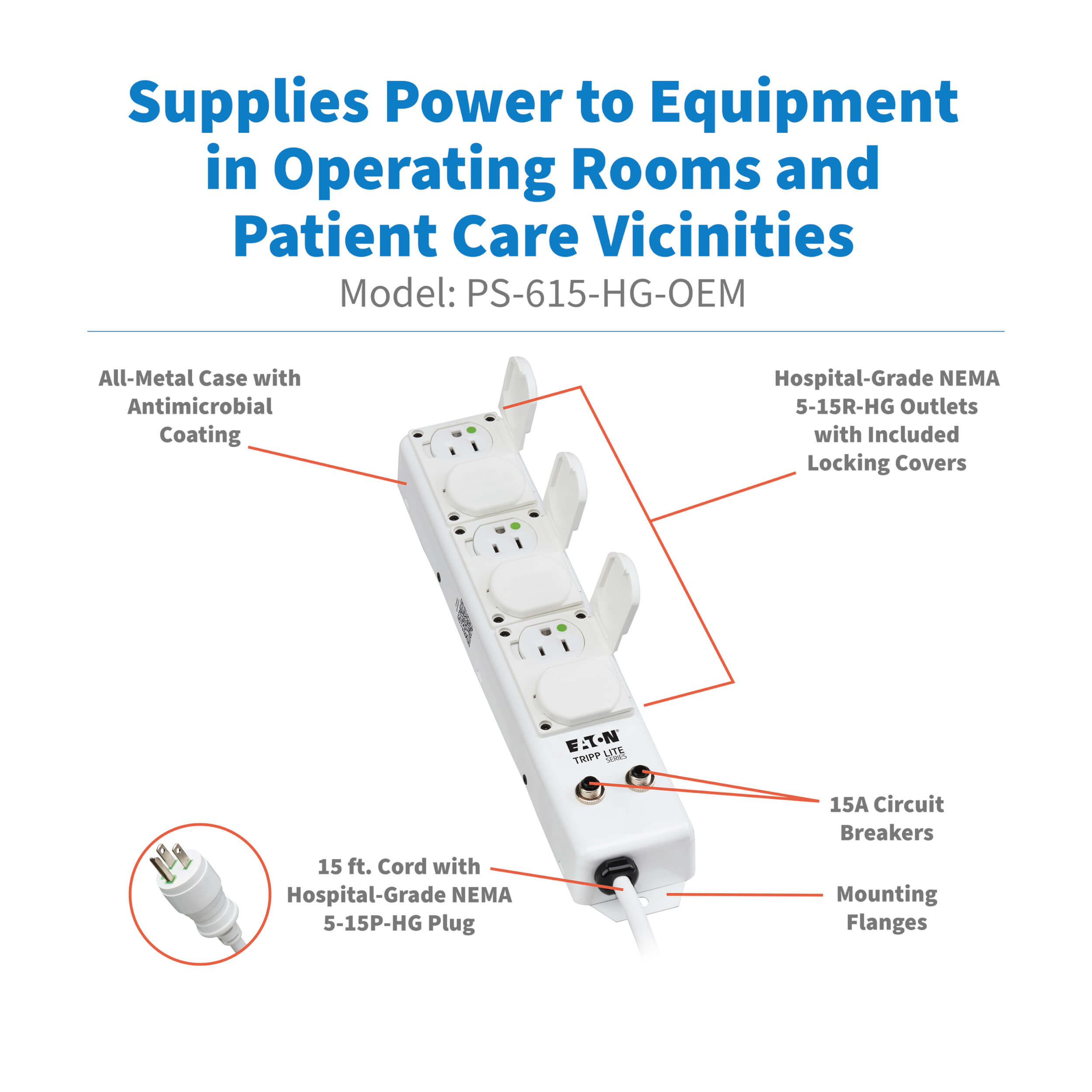 Power equipment mounted on IV poles, mobile carts, crash carts and ...