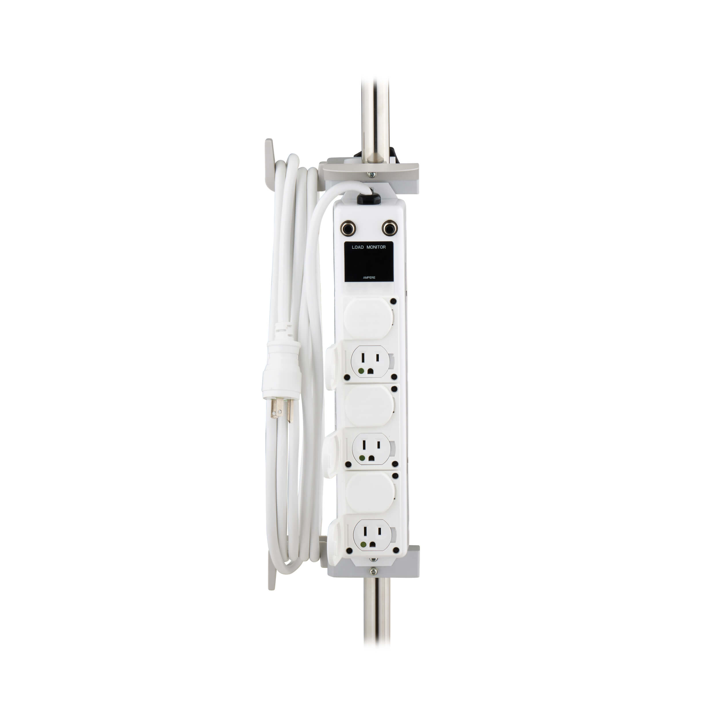 Medical-Grade Power Strip, UL 1363A, 6 Outlets, 15ft Cord, Load Monitor ...