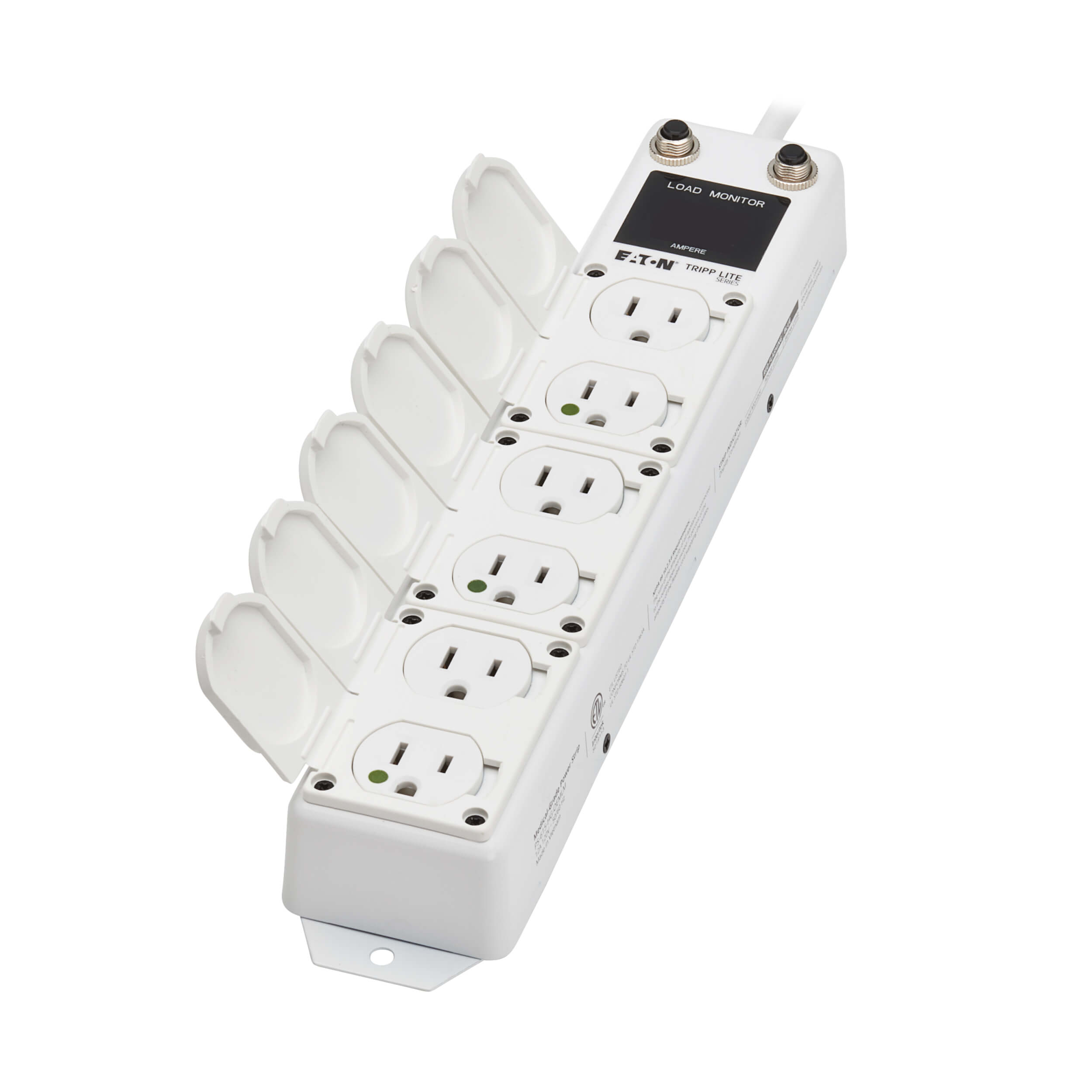 Medical-Grade Power Strip, UL 1363A, 6 Outlets, 15ft Cord, Load Monitor | Eaton