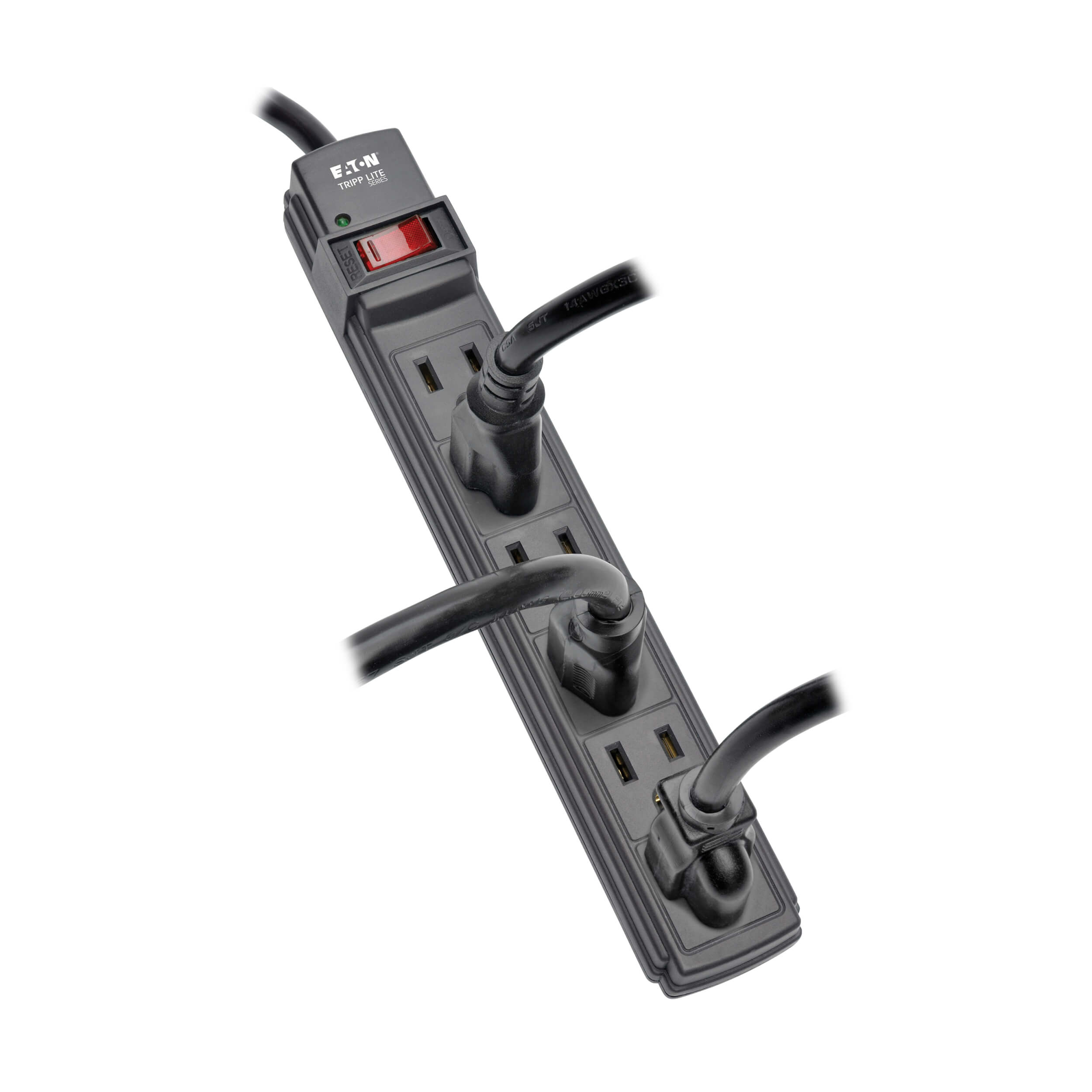 Power It! 6-Outlet Power Strip, 6 ft. Cord, Black Housing | Eaton
