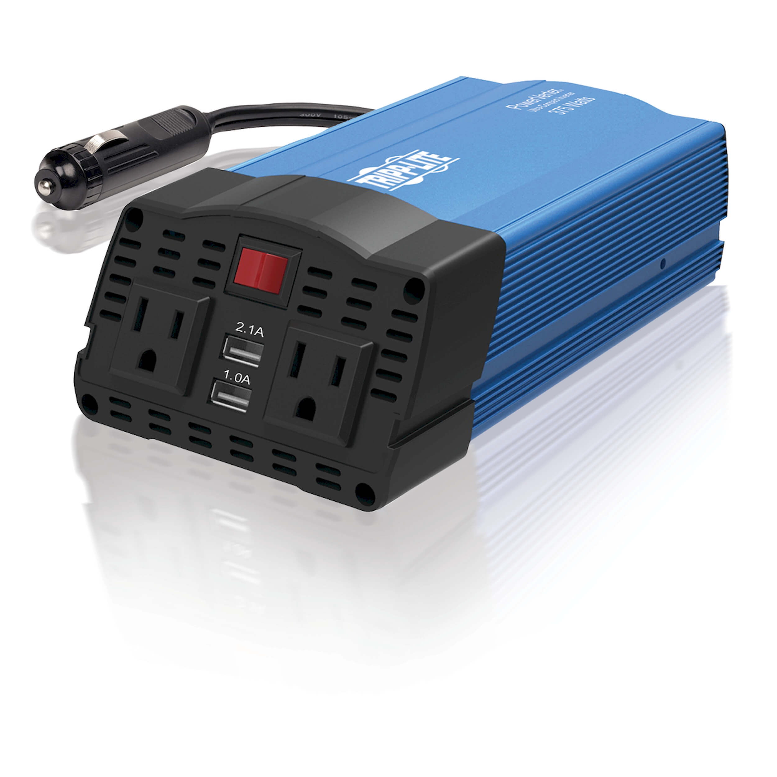 375W PowerVerter Ultra-Compact Car Inverter with 2 AC Outlets, 2 USB ...