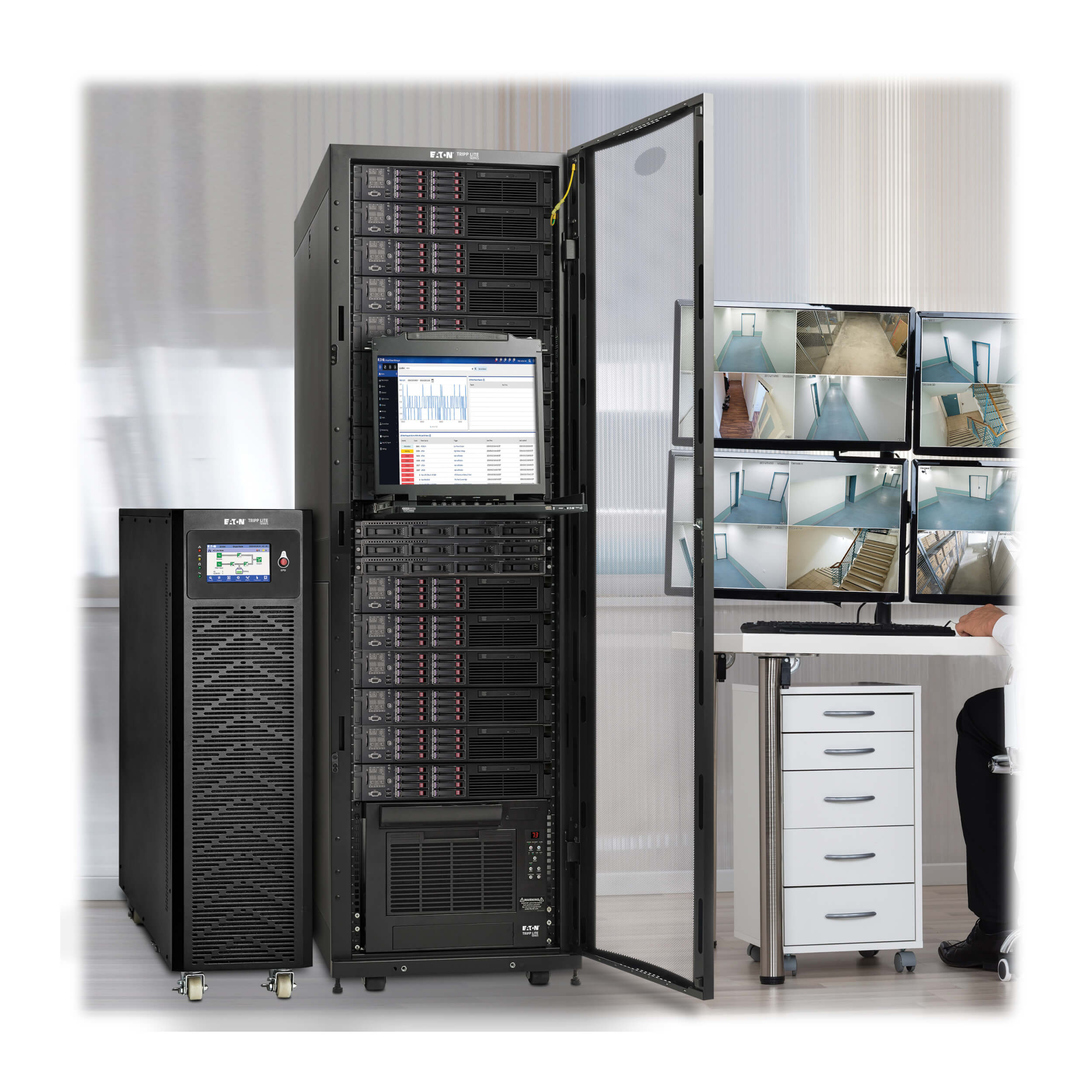 3-Phase On-Line Double-Conversion UPS System, 208V 30kVA, No Batteries ...