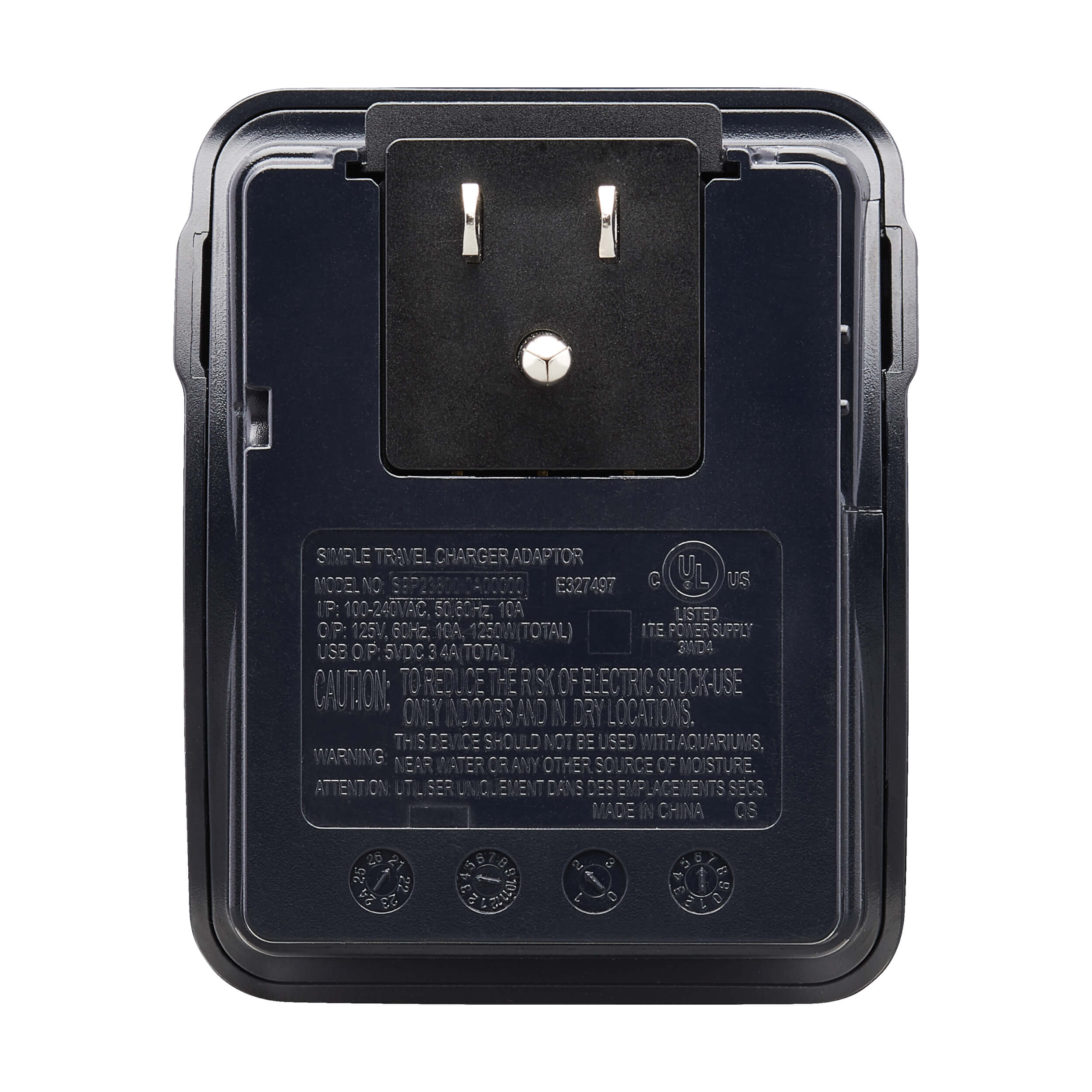 Surge Protector, 2 Outlet, Direct Plug-in, 2 USB, Antimicrobial | Eaton