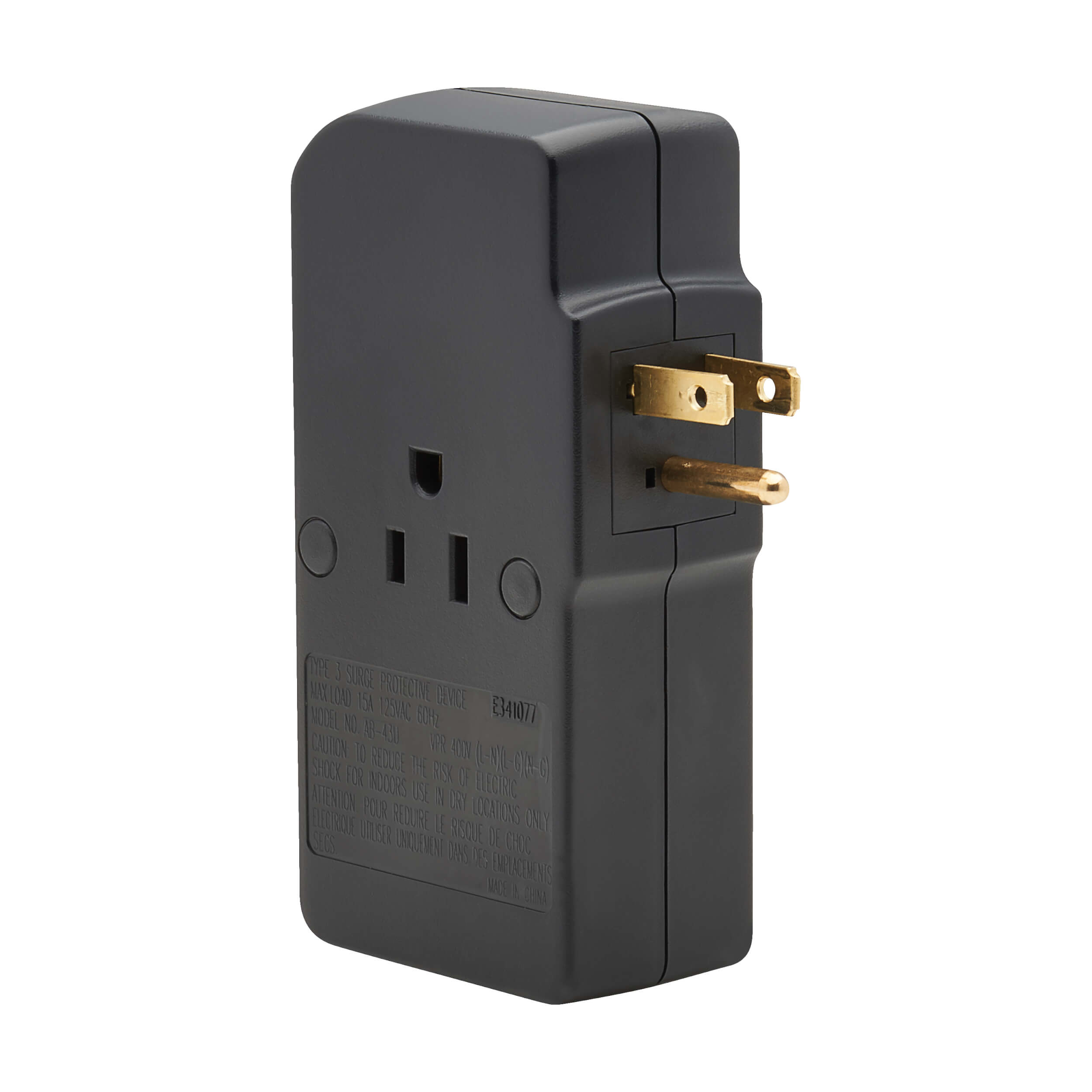 Surge Protector, 3 Outlets, 2 USB Ports, Antimicrobial | Eaton