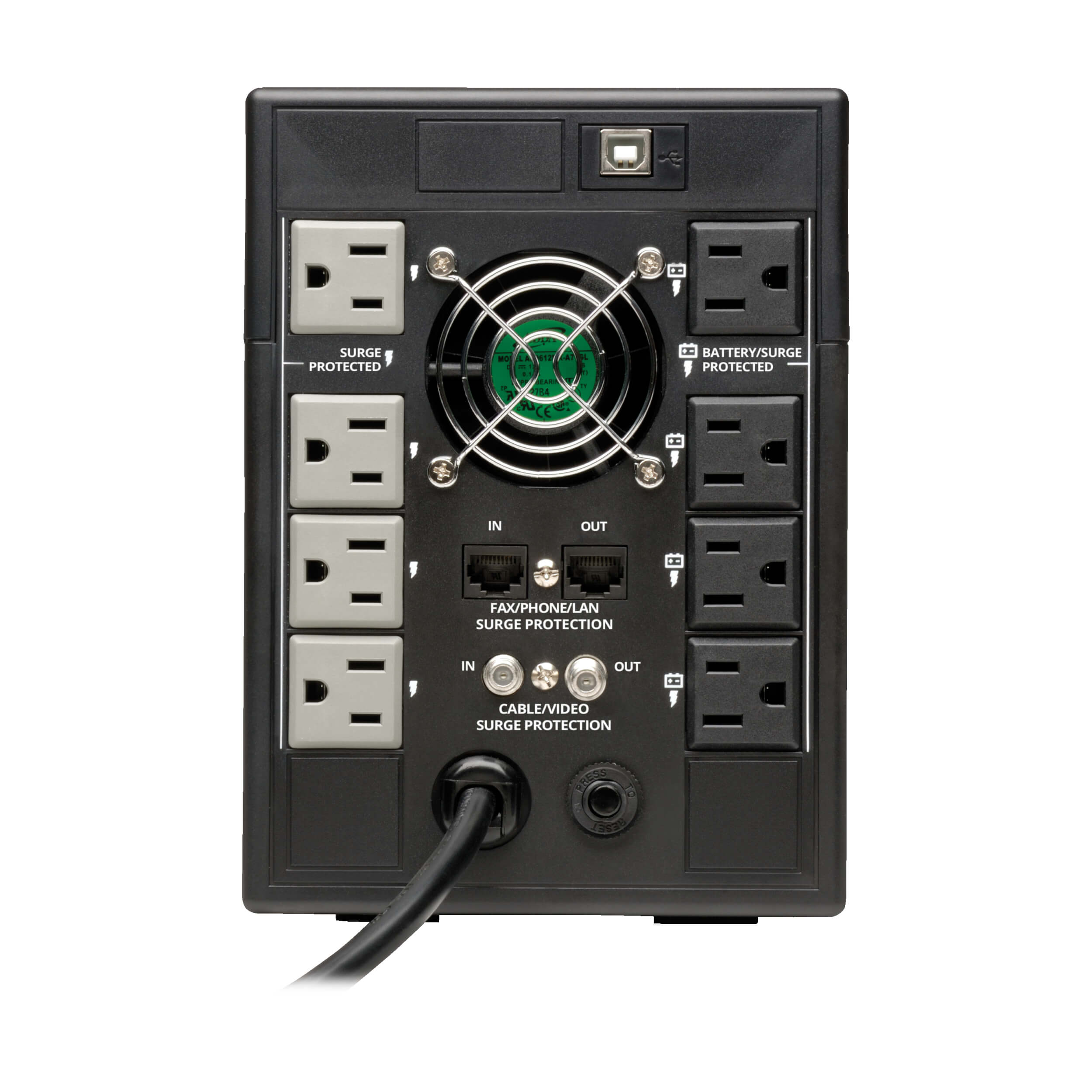 Line Interactive UPS, 1300VA 720W, 120V, 8 Outlet, Tower | Eaton