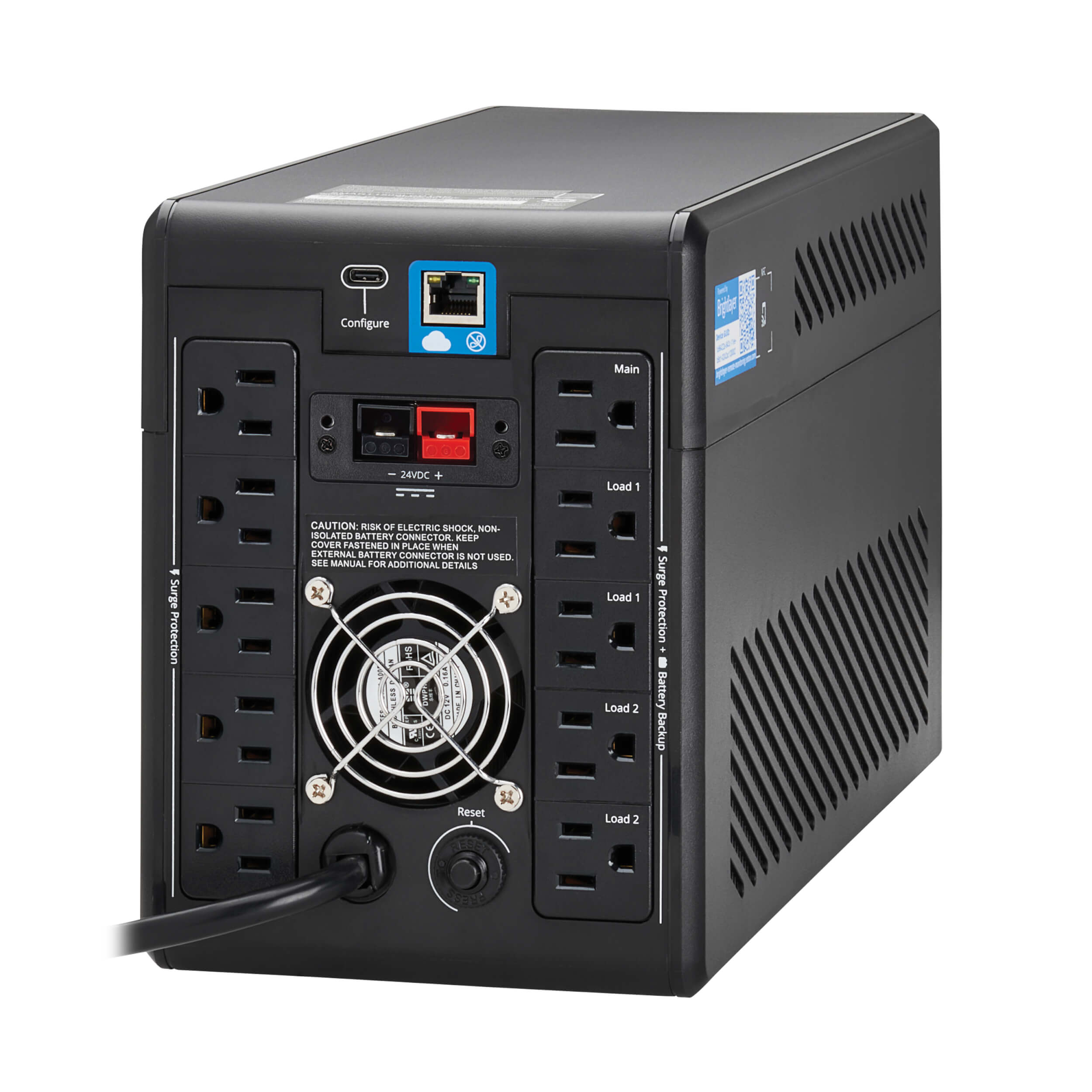 Line-Interactive Cloud-Connected UPS, 120V, 1440VA 1000W, 10 Outlets ...