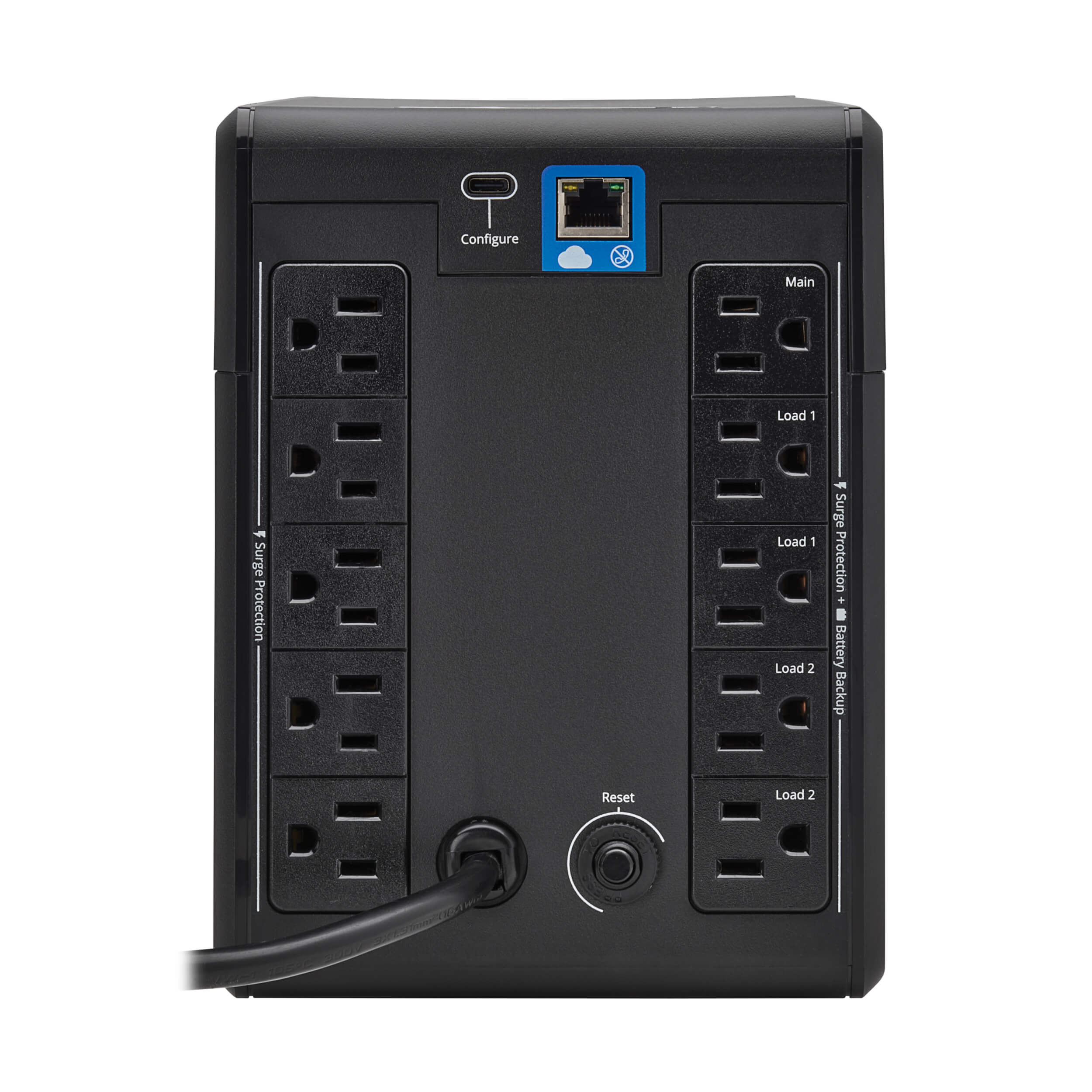 Line-Interactive Cloud-Connected UPS, 120V, 750VA 500W, 10 Outlets | Eaton
