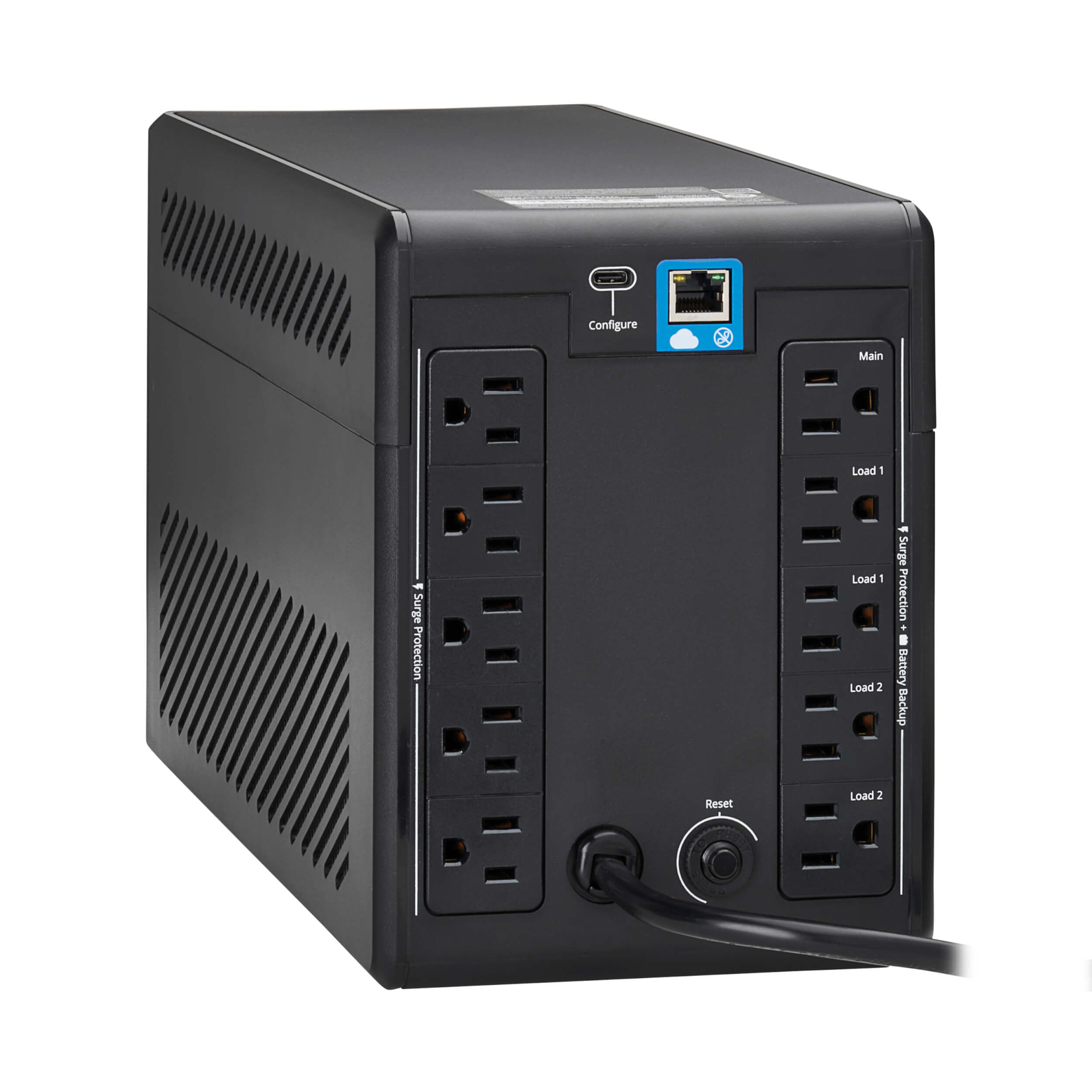 Line-Interactive Cloud-Connected UPS, 120V, 750VA 500W, 10 Outlets | Eaton
