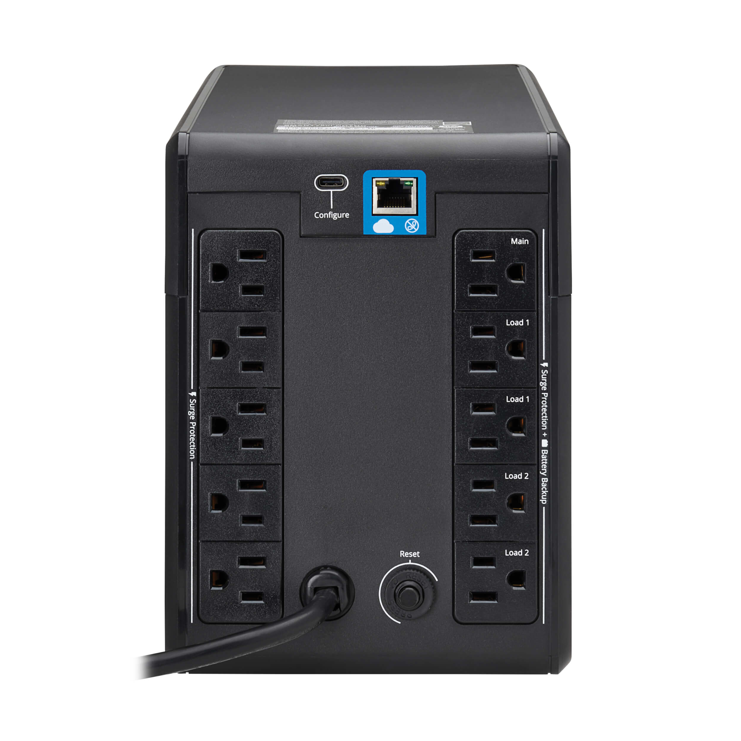 Line-Interactive Cloud-Connected UPS, 120V, 750VA 500W, 10 Outlets | Eaton