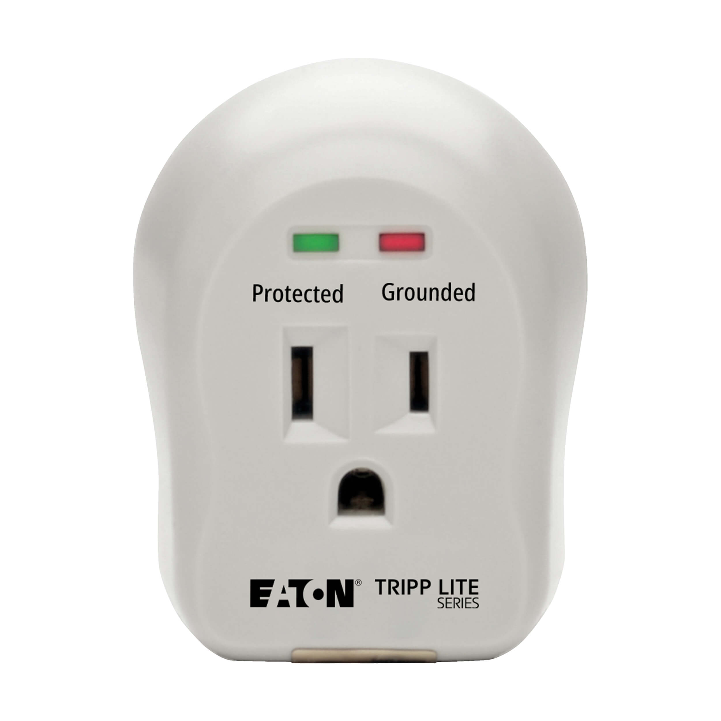 Surge Protector, 1 Outlet, Direct Plug-In, 600 Joules, LEDs | Eaton