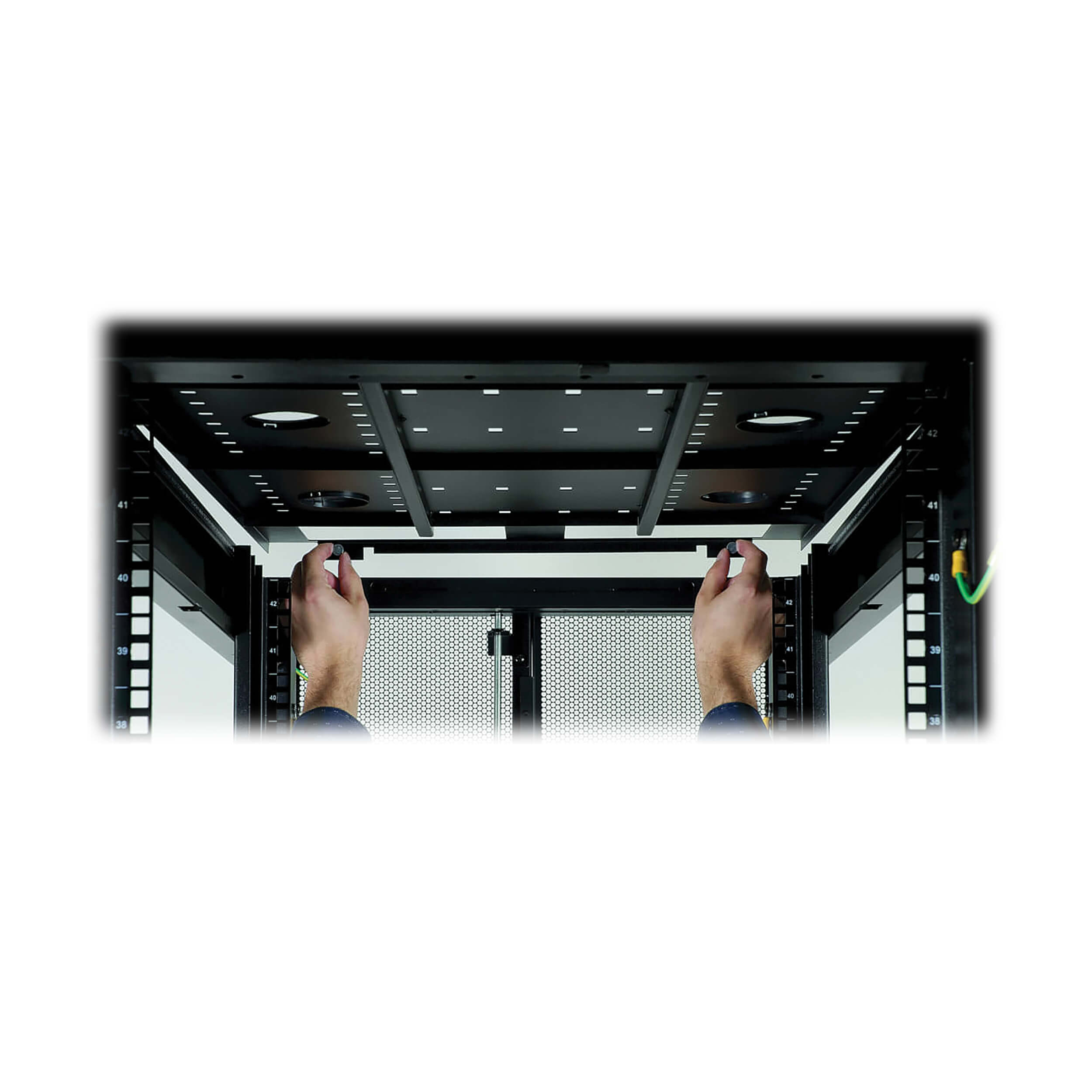 42U Server Rack Cabinet, Locking Front/Rear Doors, Excellent Airflow ...