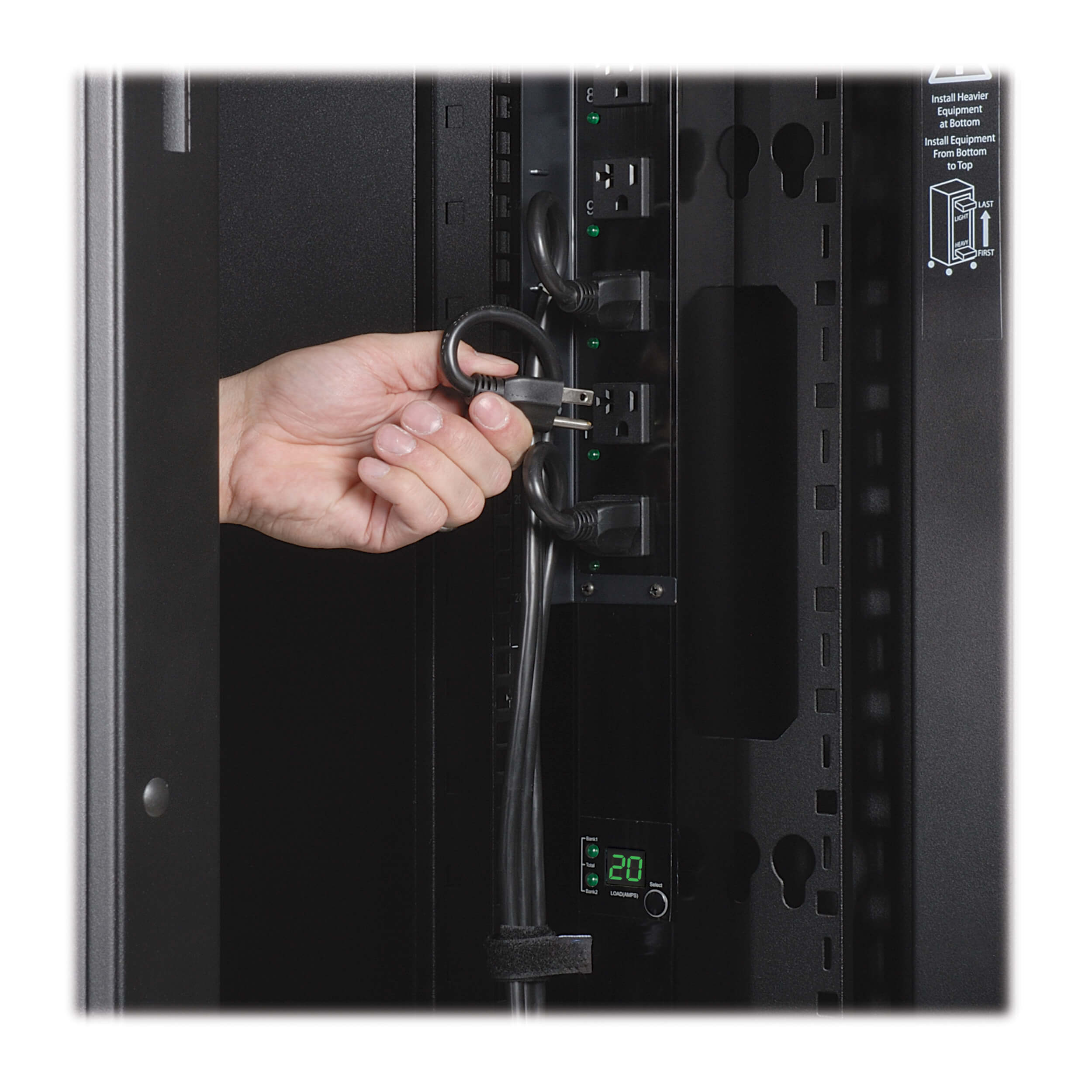 42U 800mm Rack Enclosure with Doors and Side Panels | Eaton