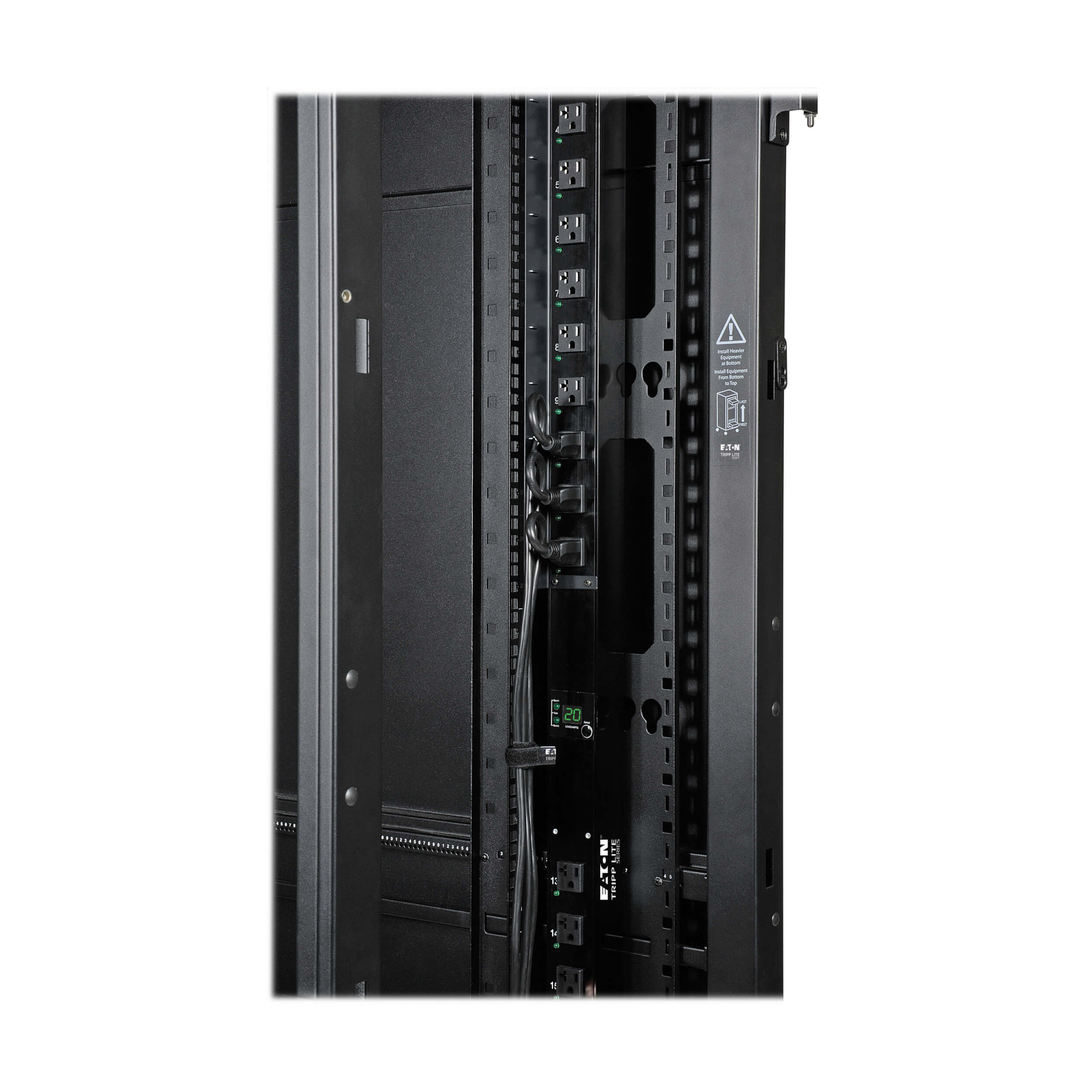 Wide Standard-Depth Server Rack Cabinet, 48U | Eaton