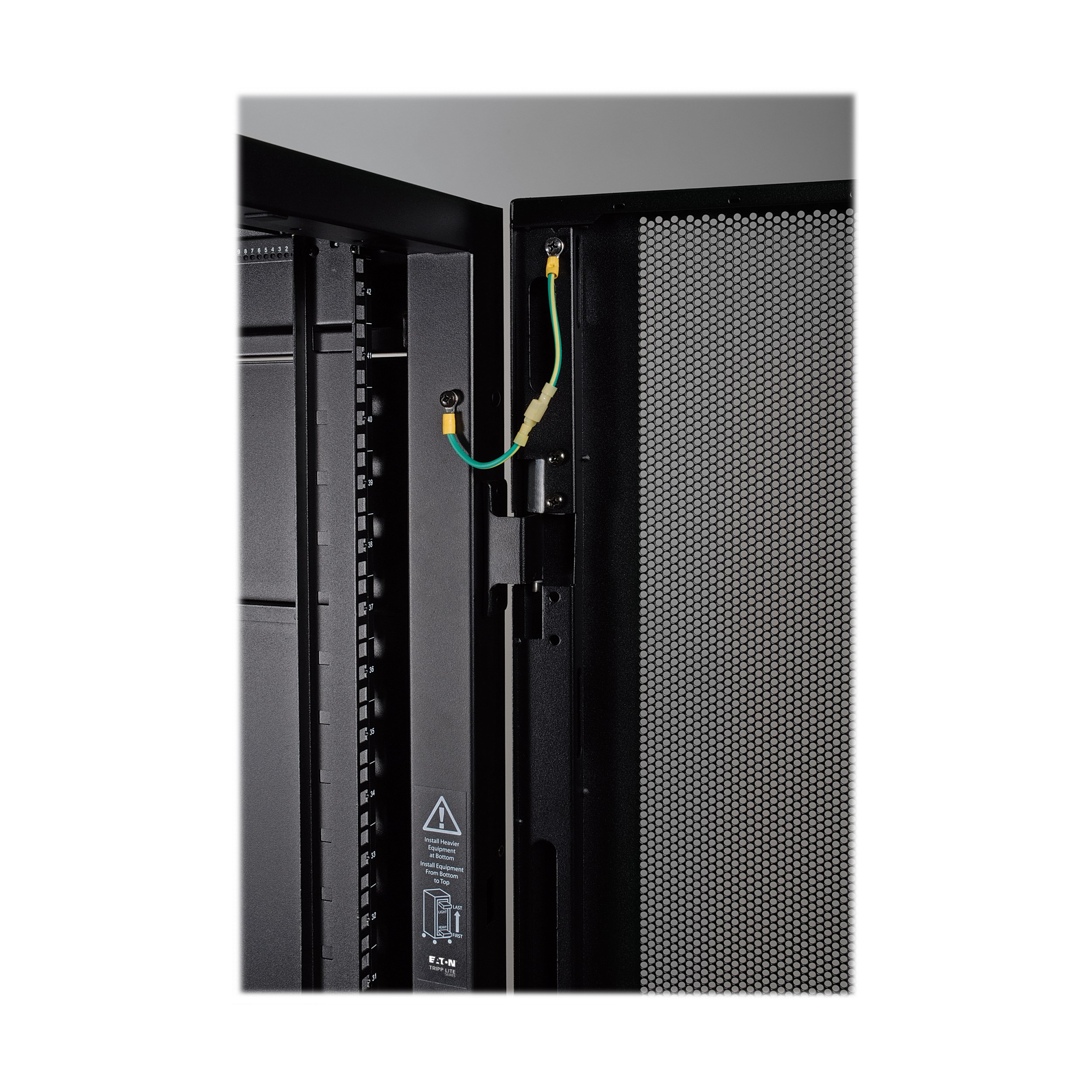 Wide Standard-Depth Server Rack Cabinet, 48U | Eaton