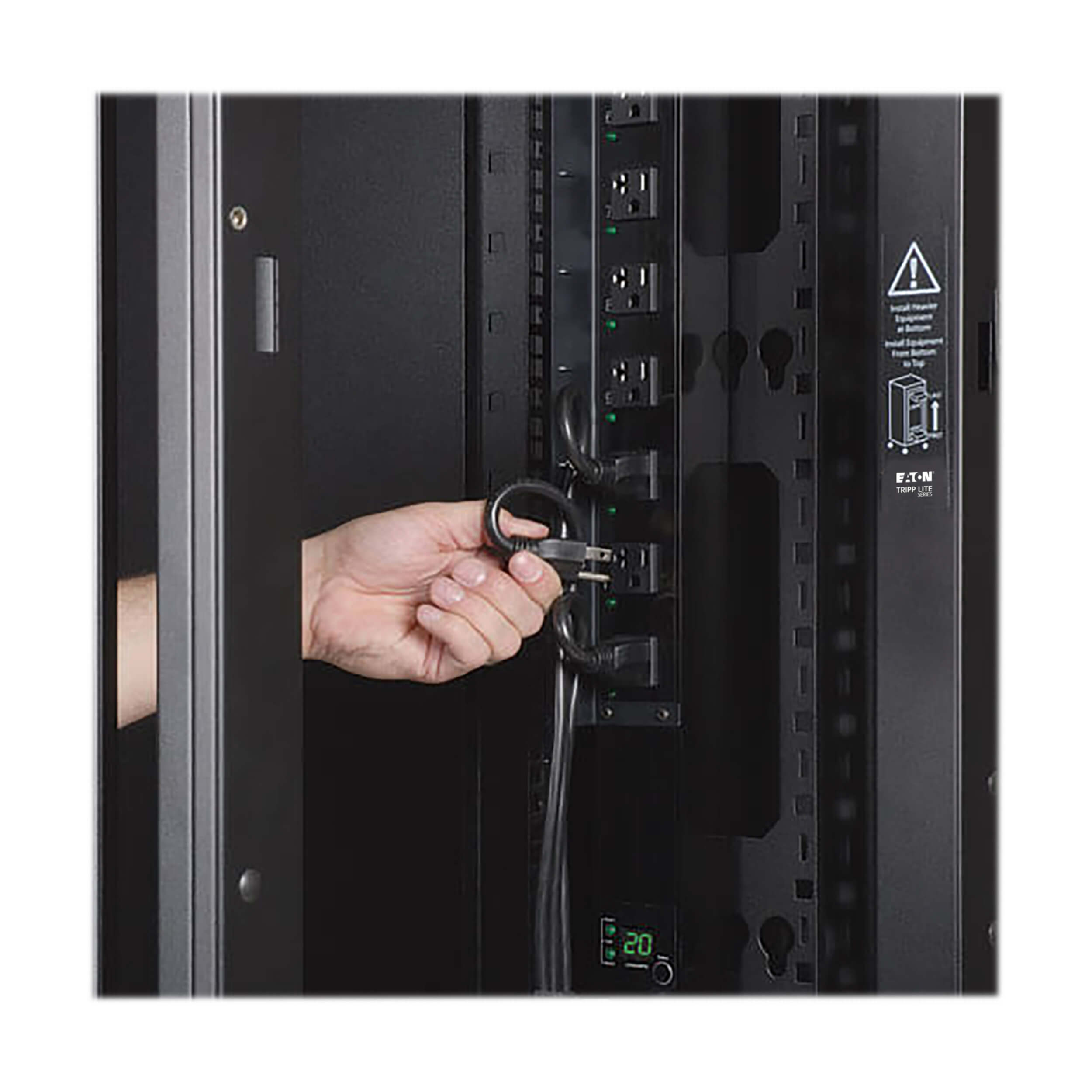 48U Wide Standard-Depth Server Rack Cabinet | Eaton