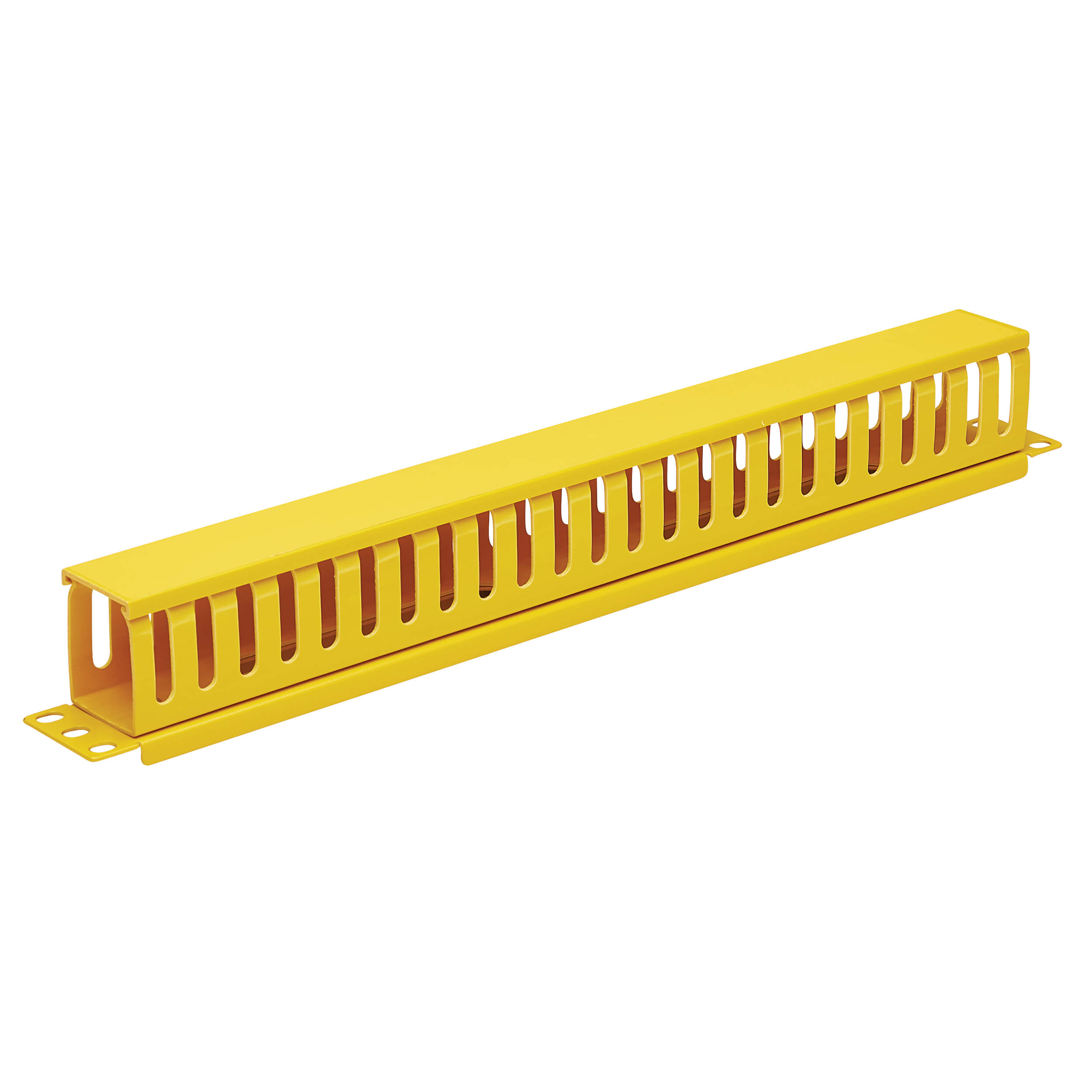 Fiber/Copper Cable Manager, 1U Horizontal, Yellow | Eaton