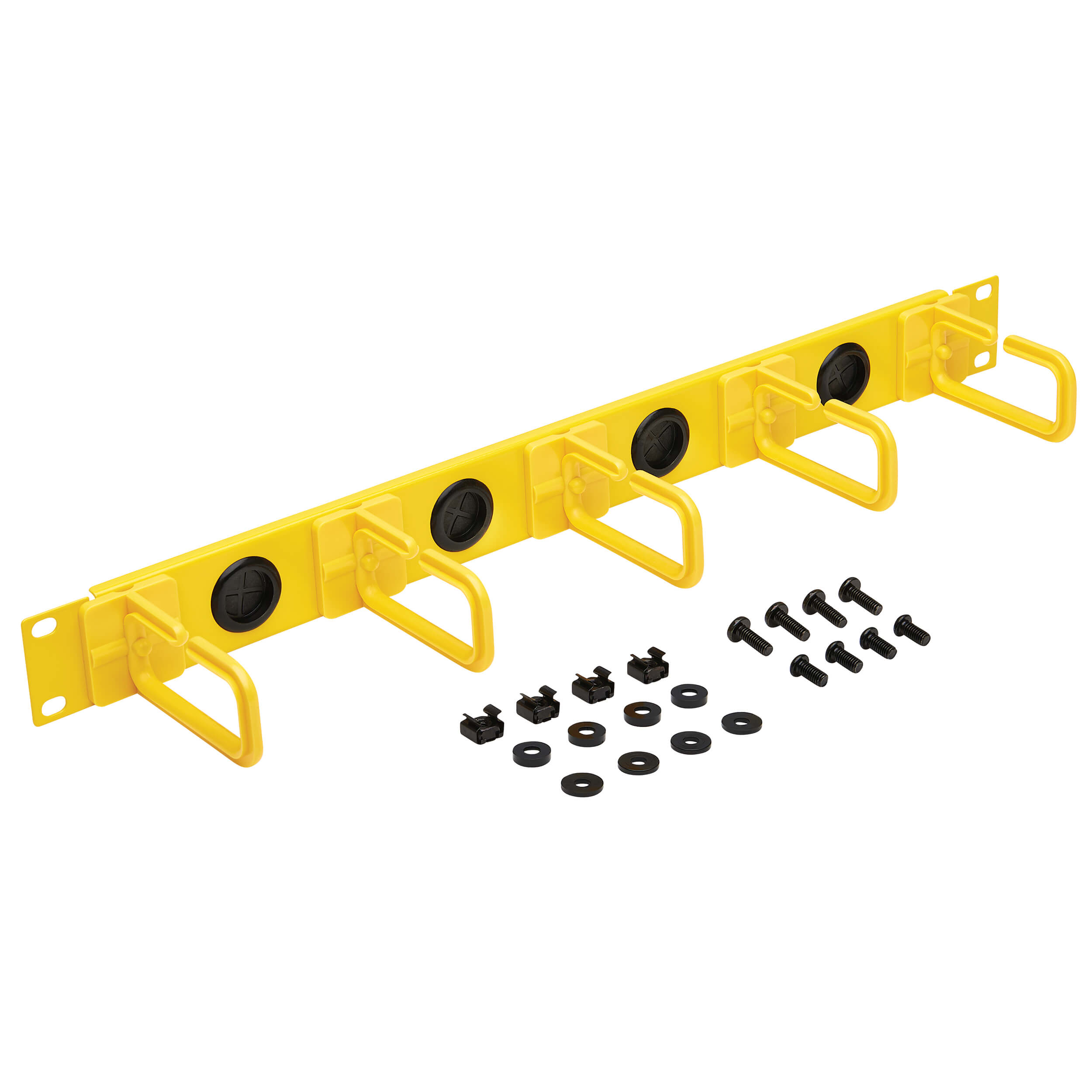 Horizontal Server Rack Cable Manager, Yellow, 1U. | Eaton