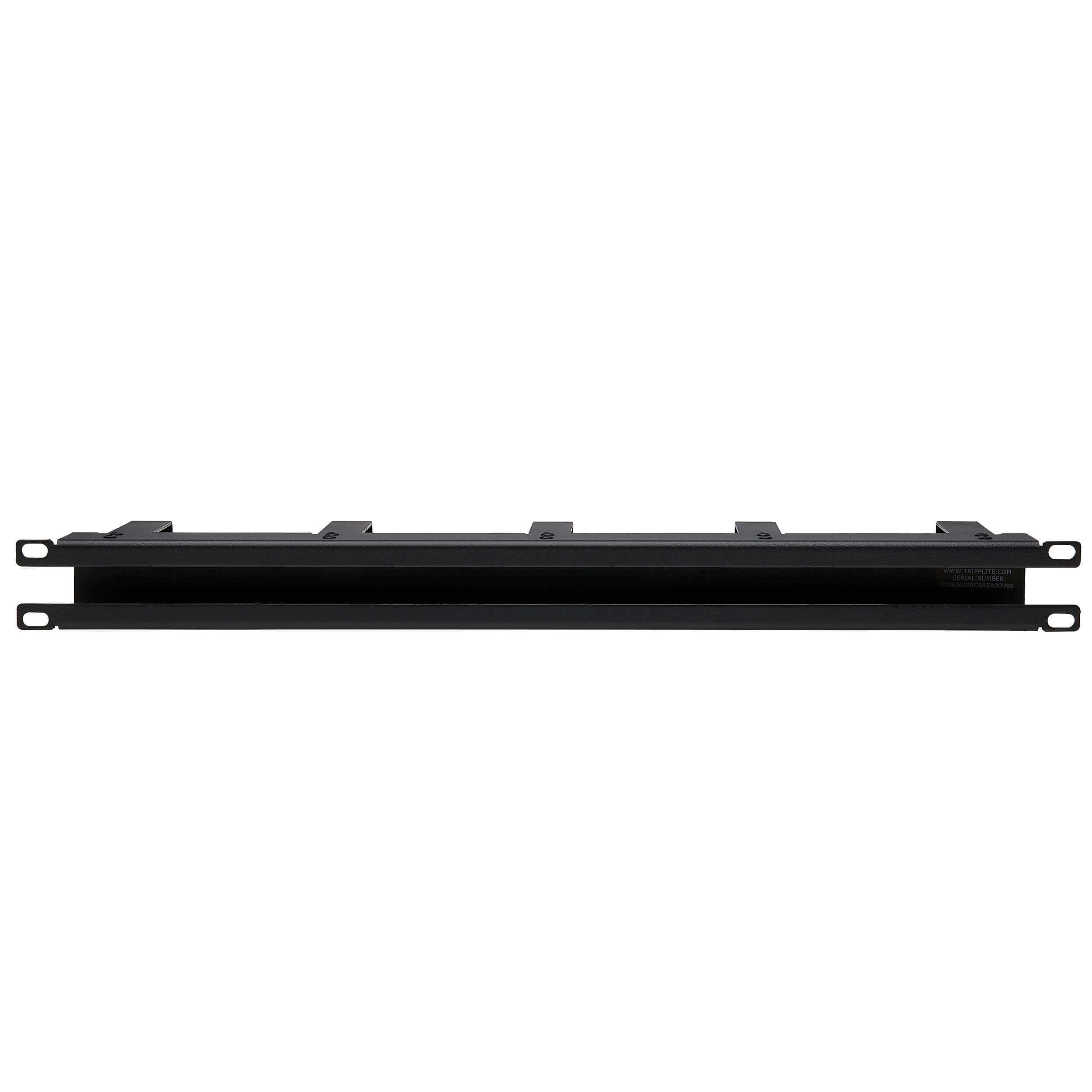 Horizontal Server Rack Cable Manager, Black, 1U | Eaton