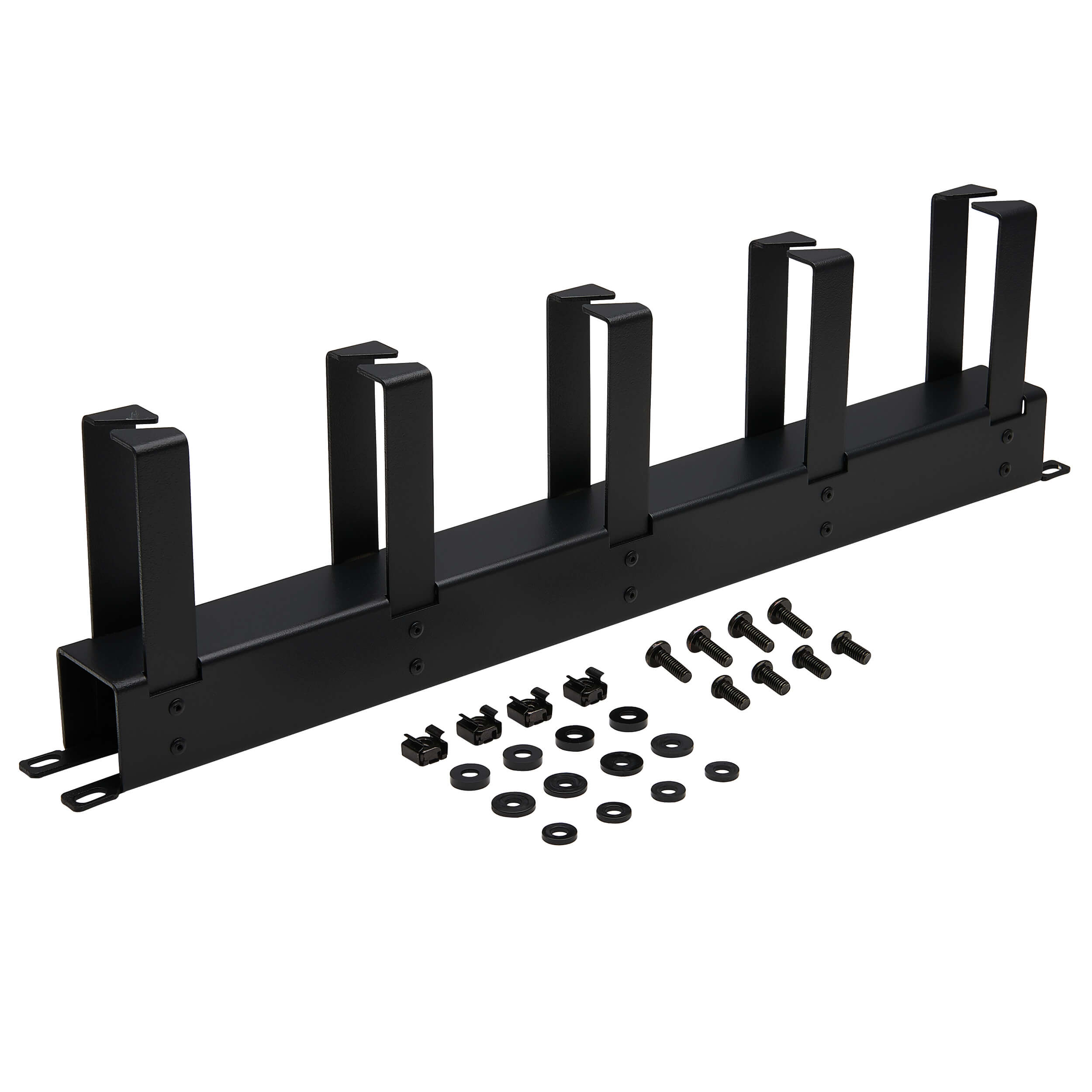 Horizontal Server Rack Cable Manager, Black, 1U | Eaton