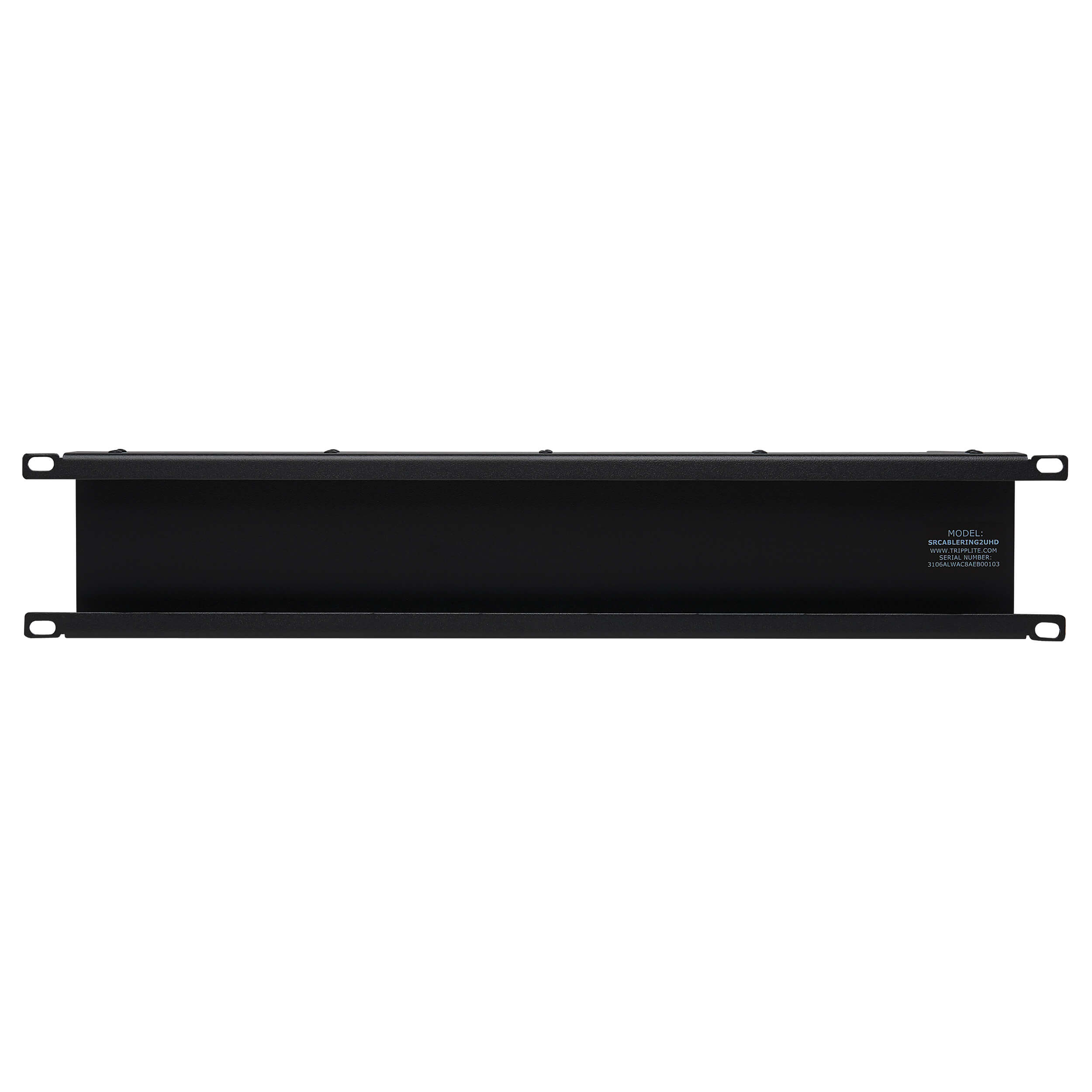 Horizontal Server Rack Cable Manager, Black, 2U | Eaton