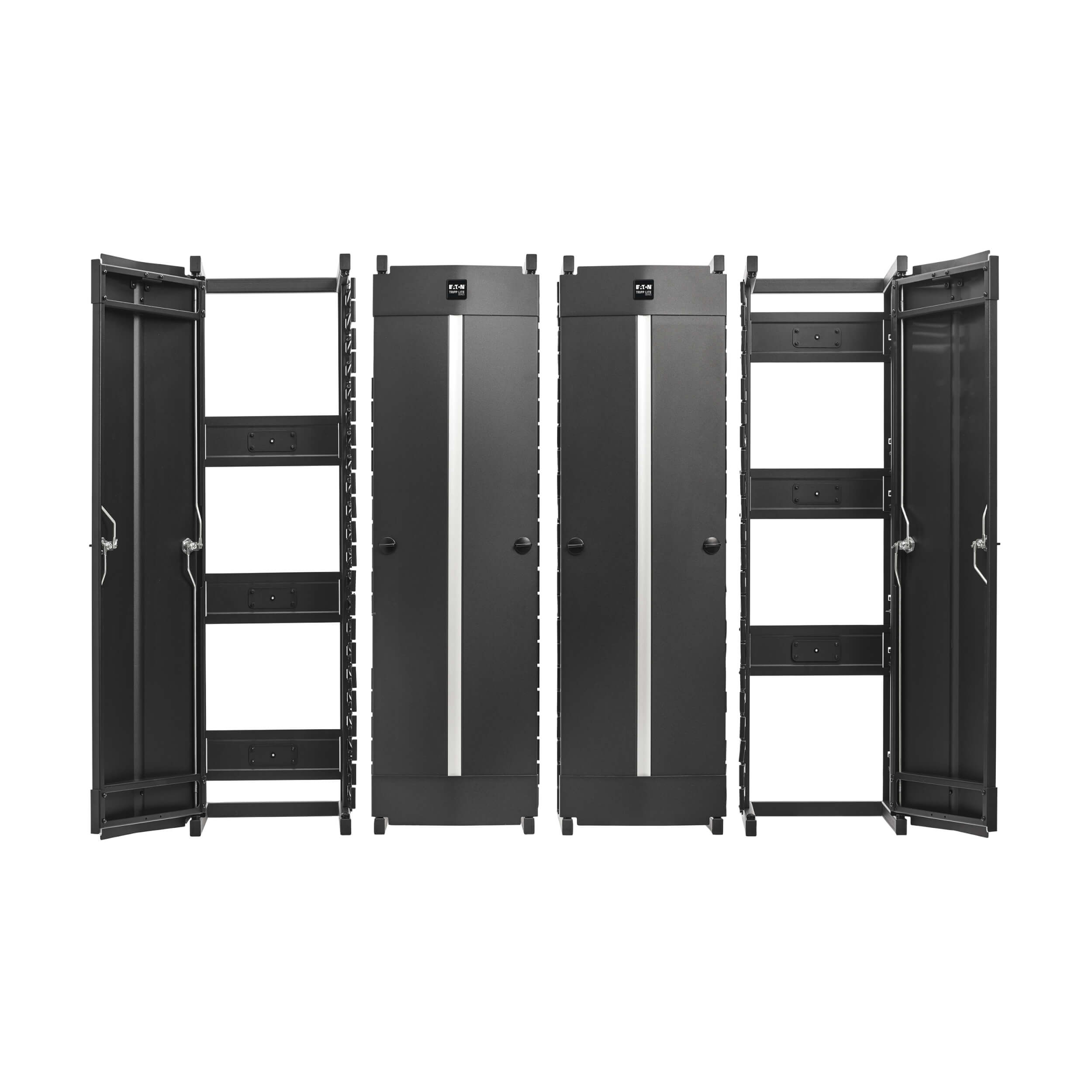 Vertical Cable Manager, 2 or 4 Post Racks, 12-in Wide, Double-Sided | Eaton
