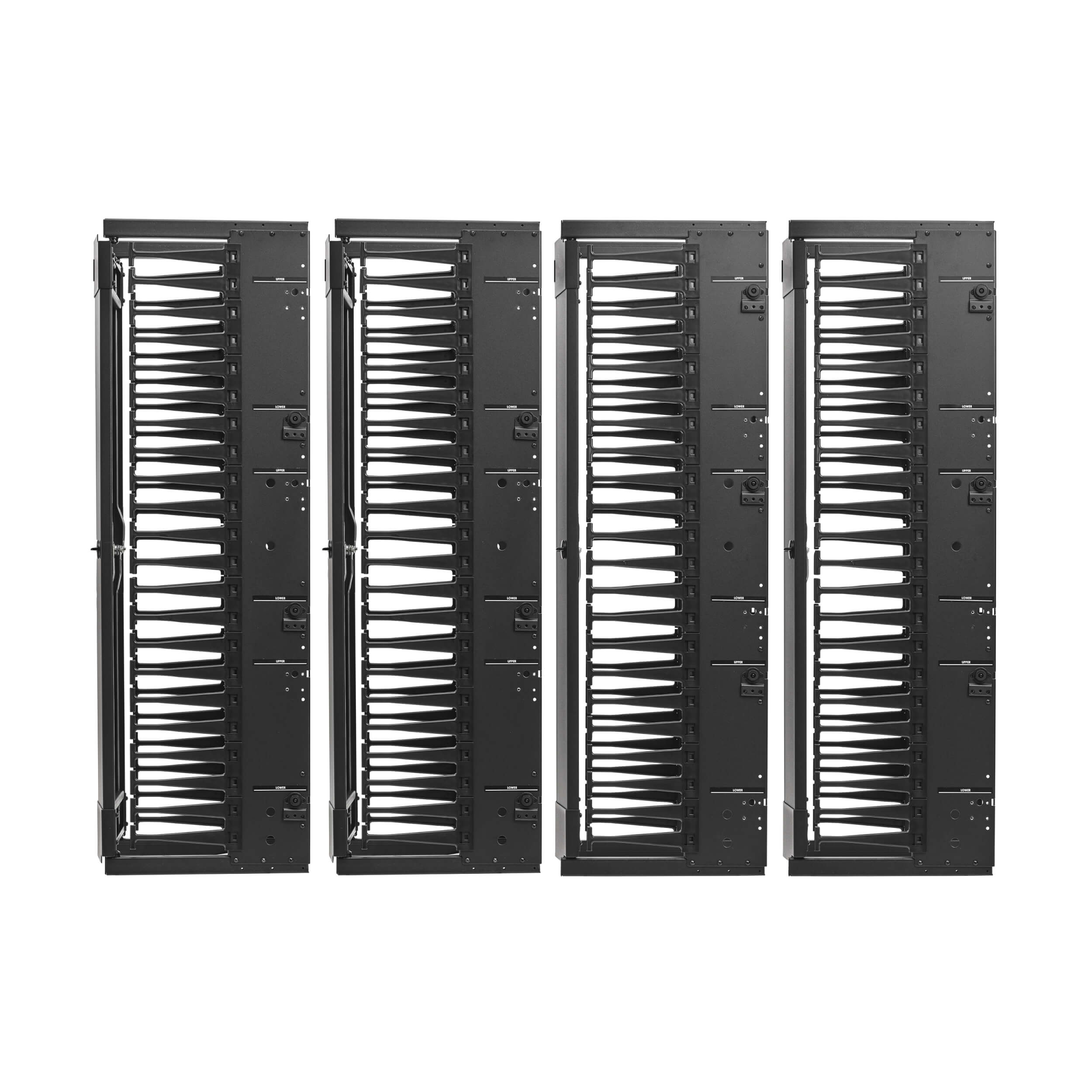Vertical Cable Manager, 2 or 4 Post Racks, 12-in Wide, Double-Sided | Eaton