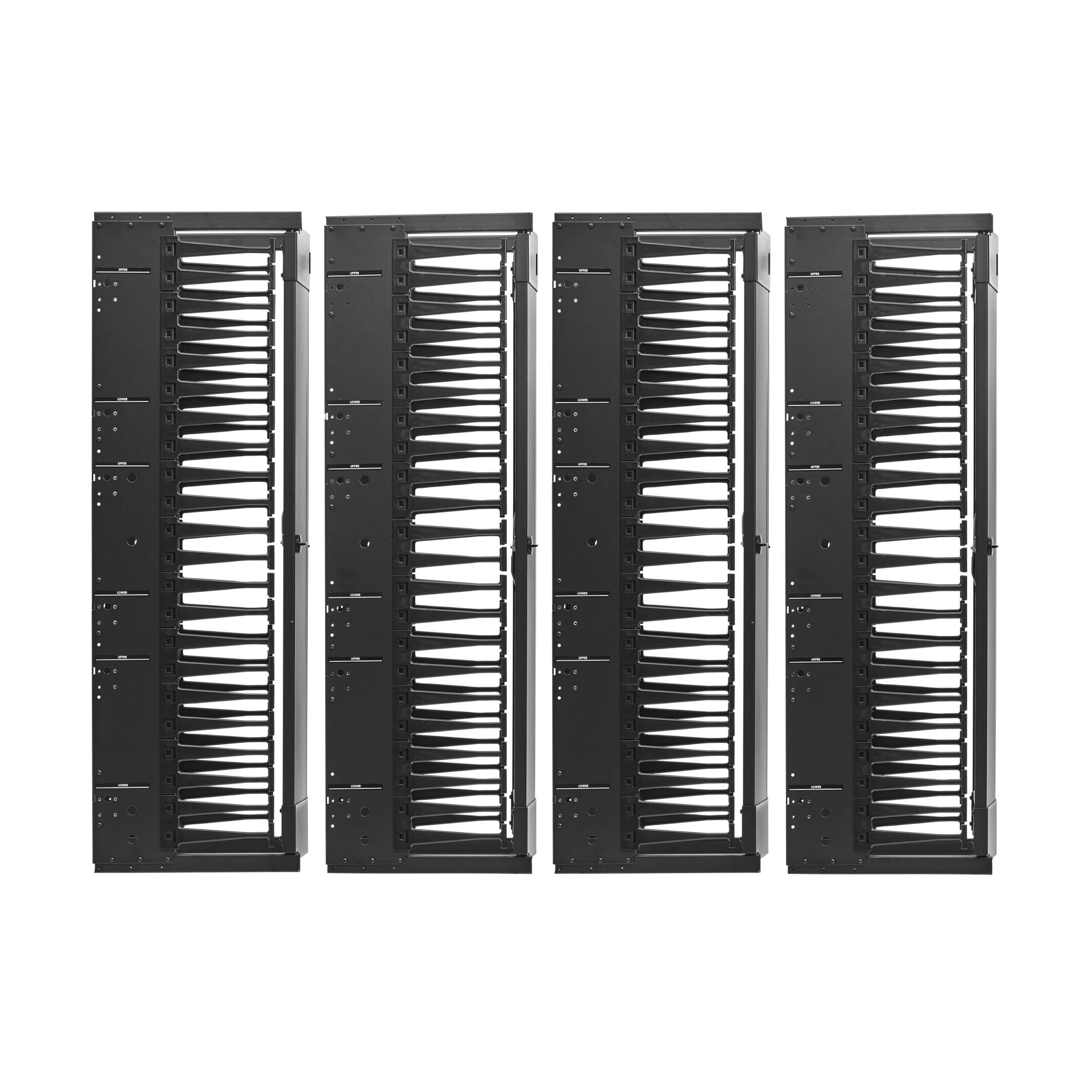 Vertical Cable Manager, 2 or 4 Post Racks, 12-in Wide, Double-Sided | Eaton