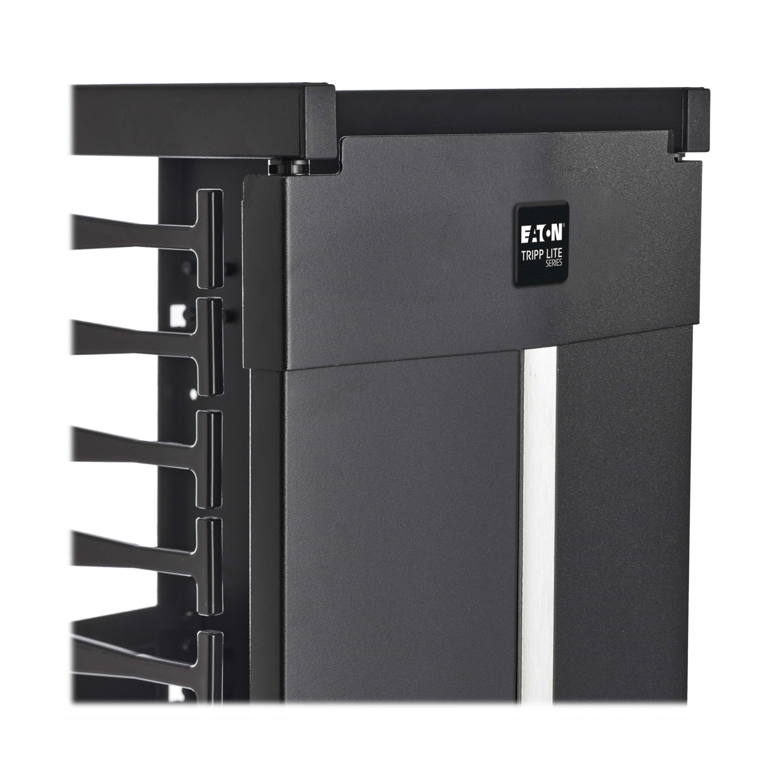 Vertical Cable Manager, 2 or 4 Post Racks, 12-in Wide, Double-Sided | Eaton
