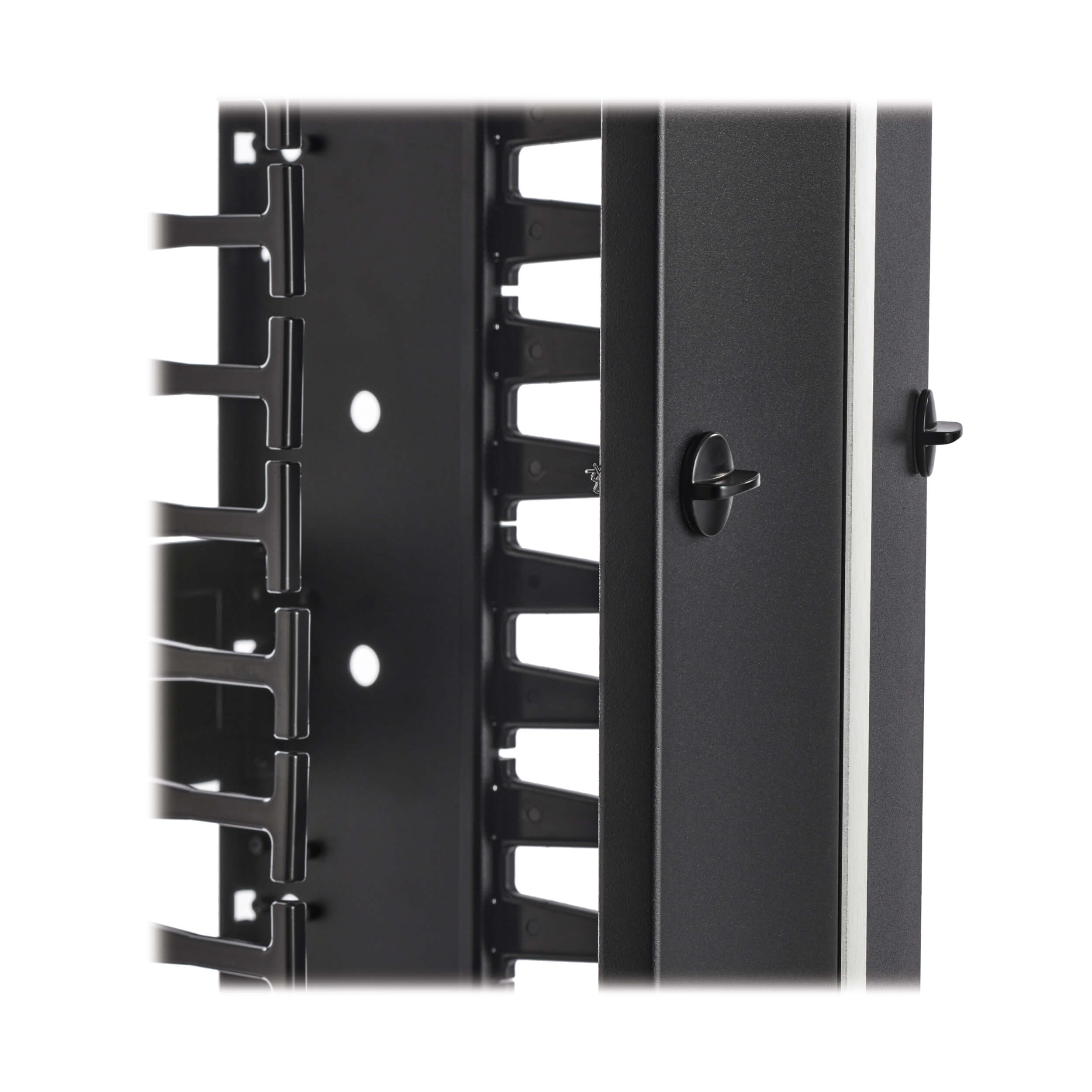 Vertical Cable Manager, 2 or 4 Post Racks, 12-in Wide, Double-Sided | Eaton