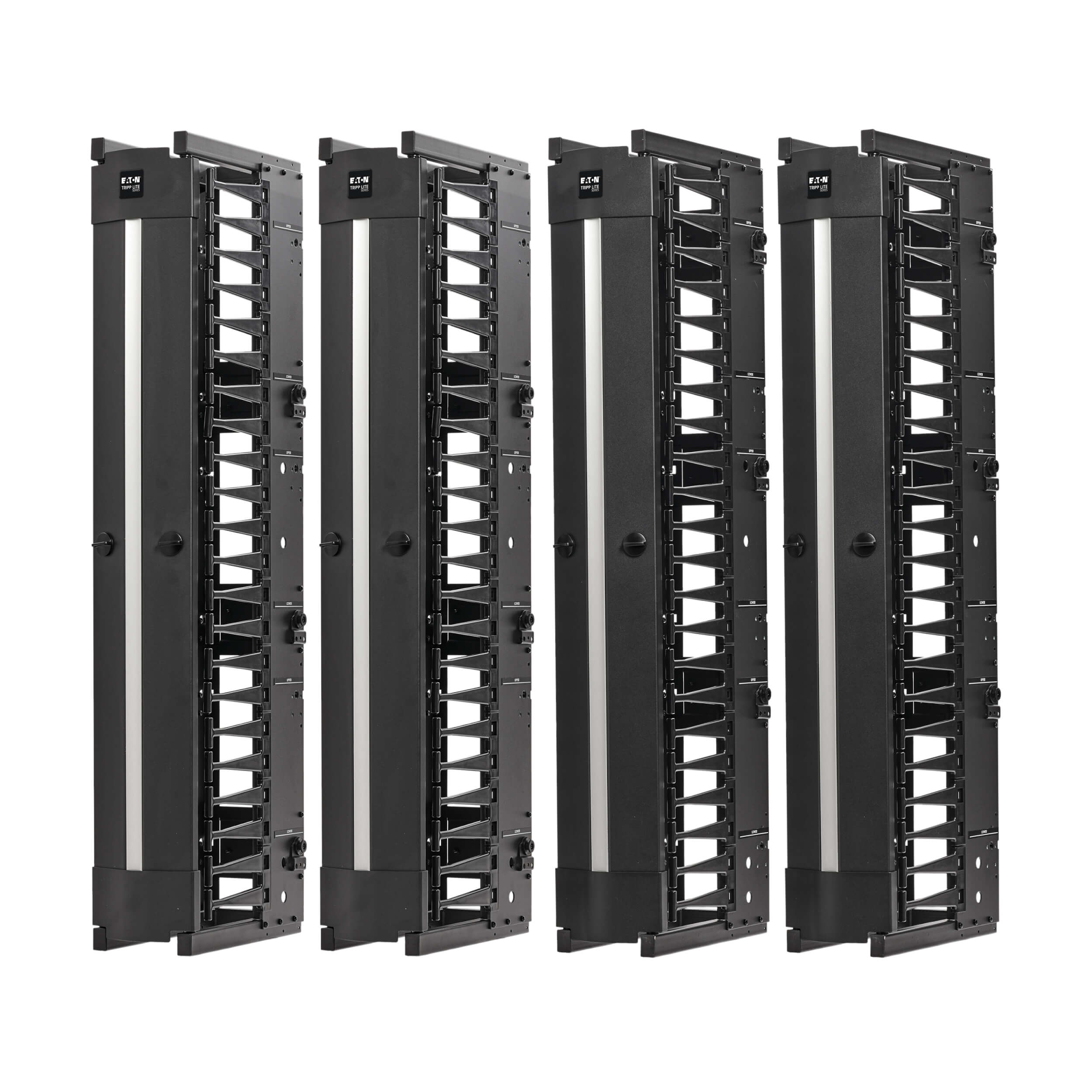 Vertical Cable Manager, 2-Post, 4 Post Racks, 6-in Wide, Double-Sided ...