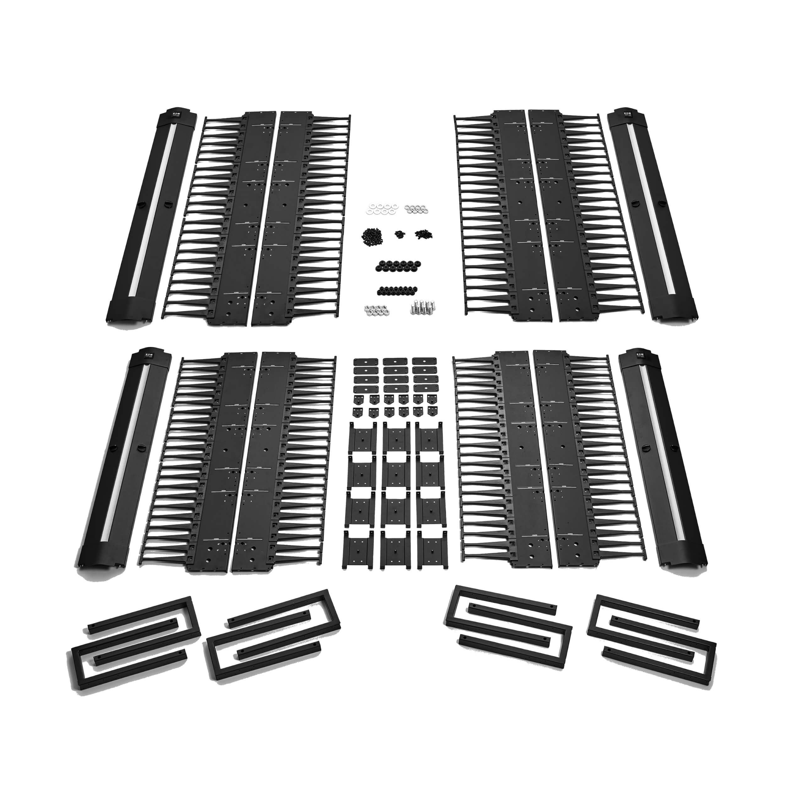Vertical Cable Manager, 2-Post, 4 Post Racks, 6-in Wide, Double-Sided ...