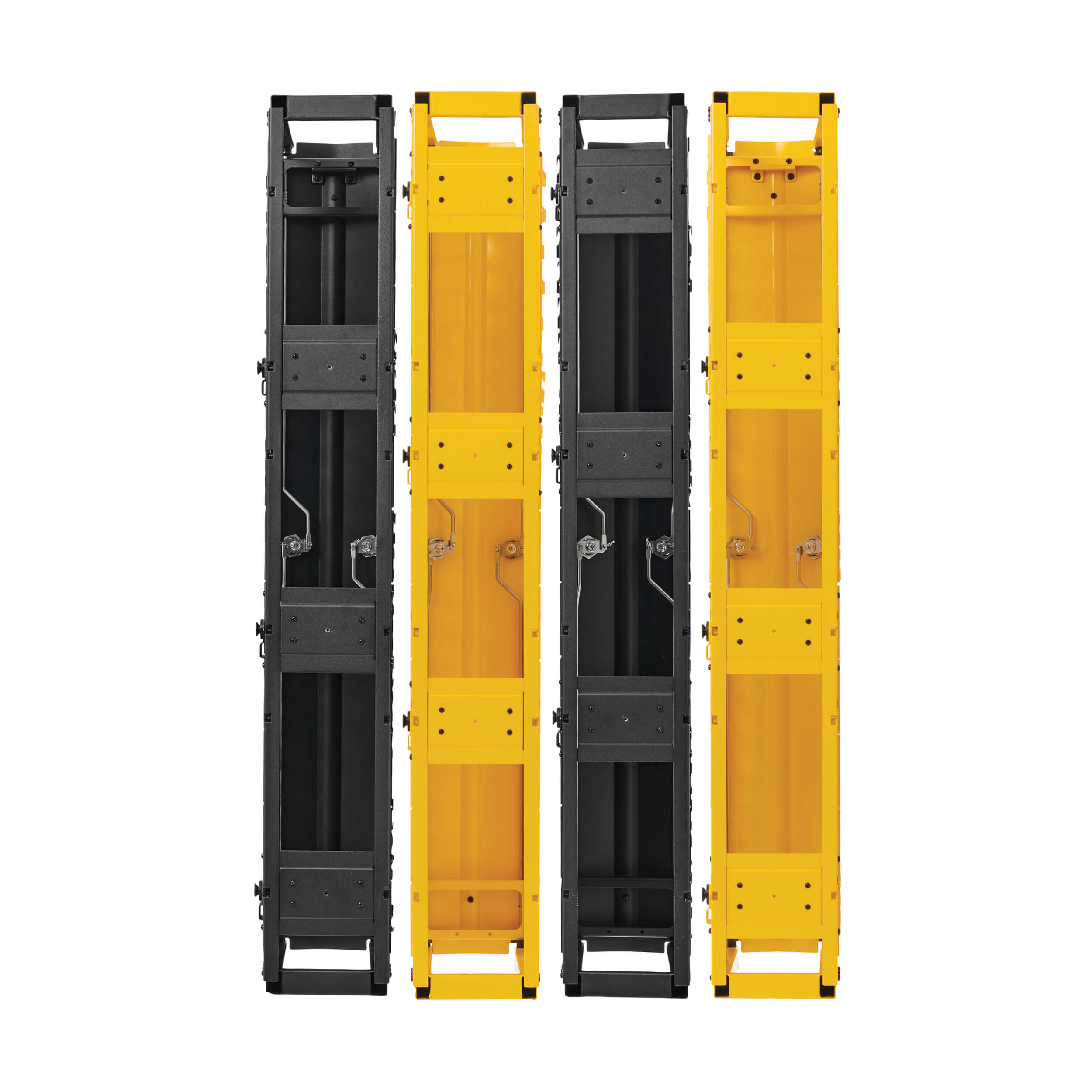 Vertical Cable Manager, 2-Post, 4 Post Racks, 6-in Wide, Black Yellow ...
