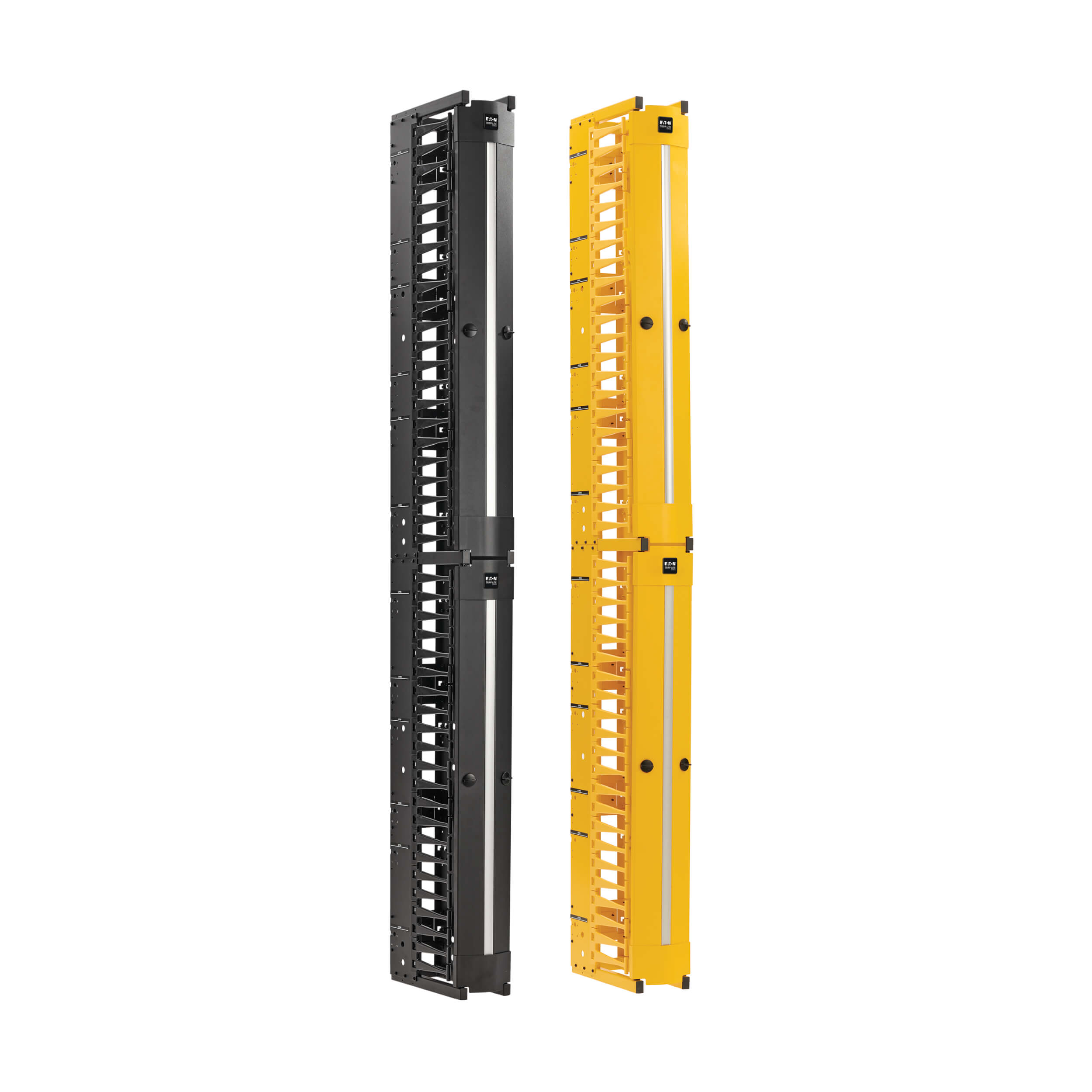 Vertical Cable Manager, 2-Post, 4 Post Racks, 6-in Wide, Black Yellow ...