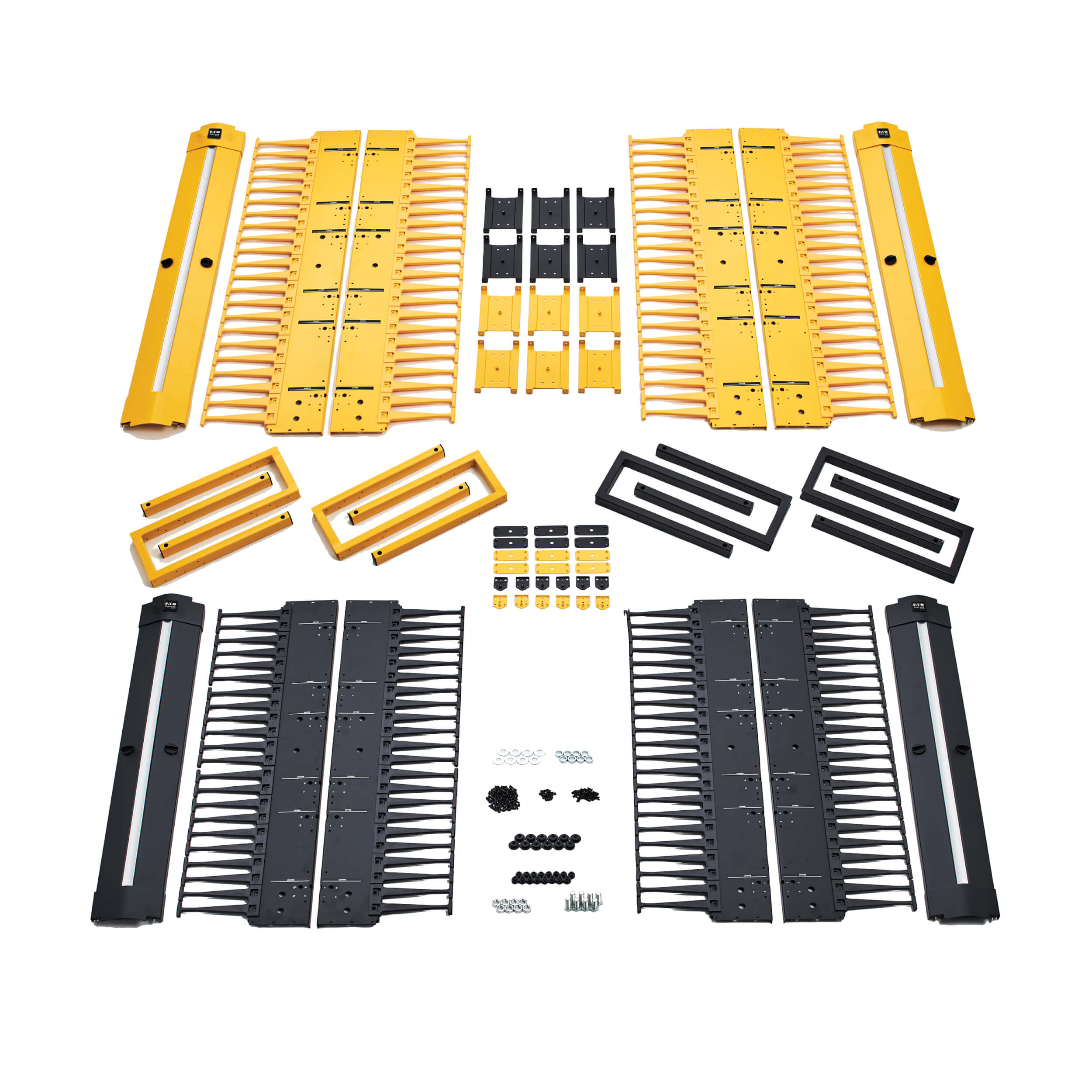 Vertical Cable Manager, 2-Post, 4 Post Racks, 6-in Wide, Black Yellow ...