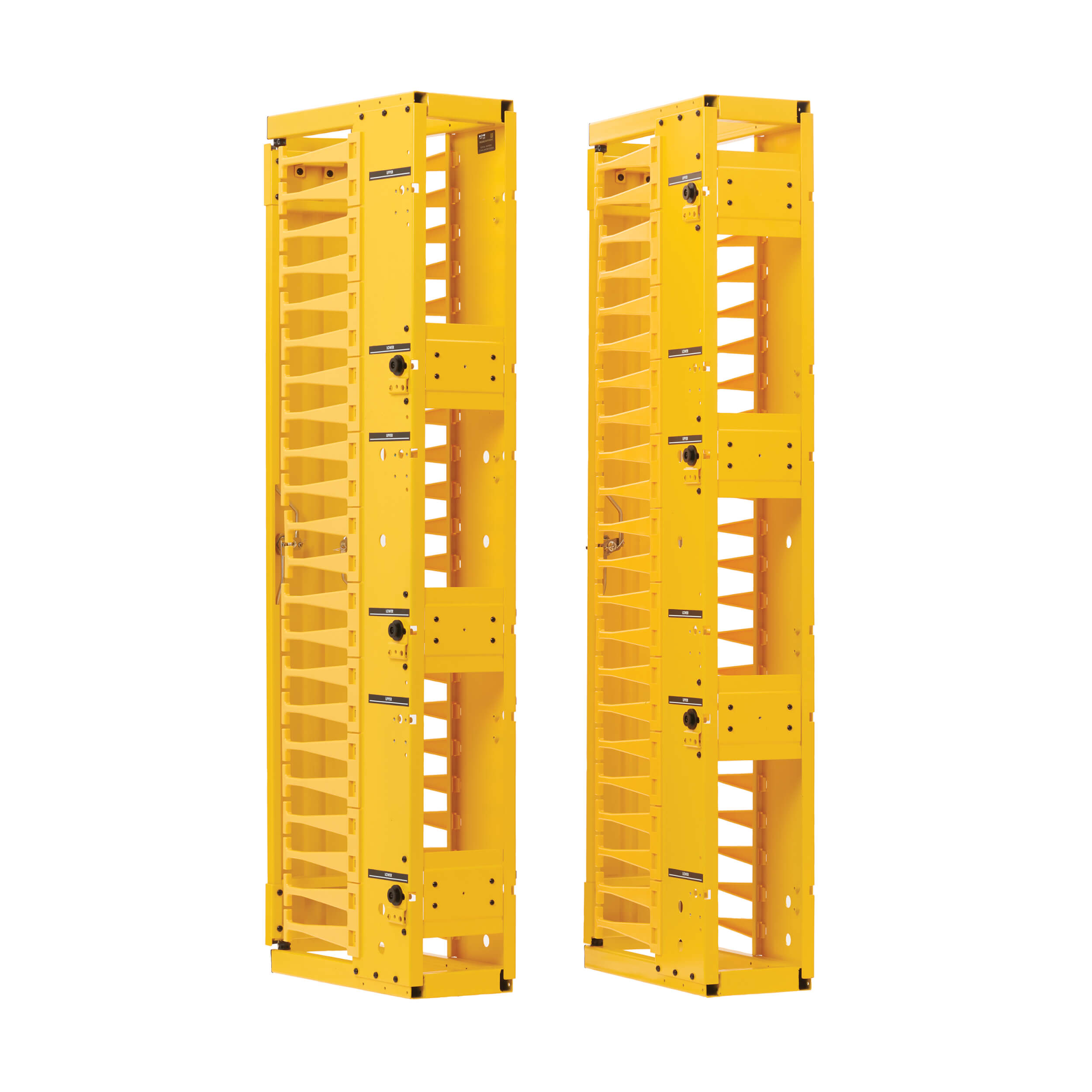 Vertical Cable Manager, 2-Post, 4 Post Racks, 6-in Wide, Yellow | Eaton