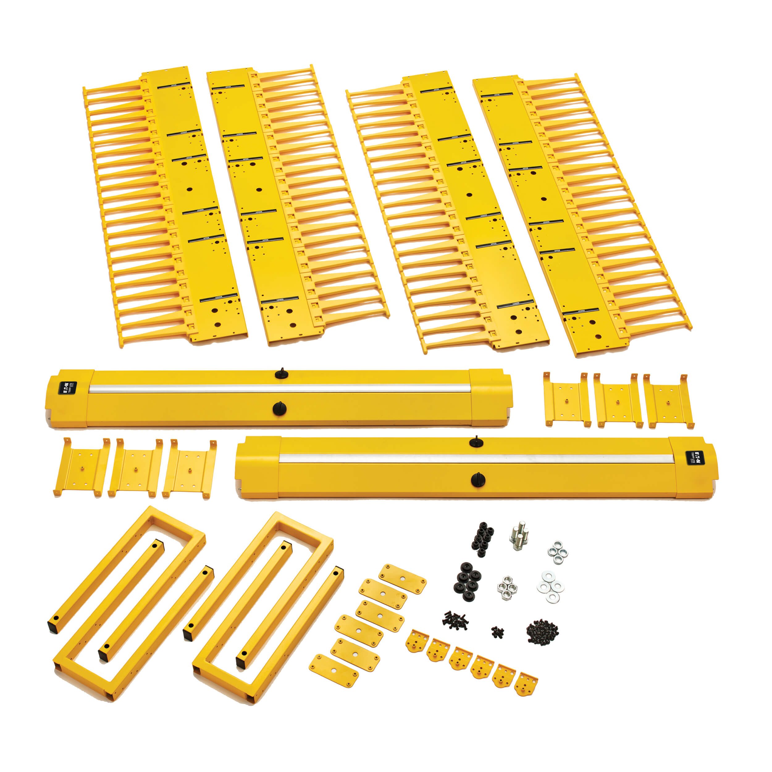 Vertical Cable Manager, 2-Post, 4 Post Racks, 6-in Wide, Yellow | Eaton