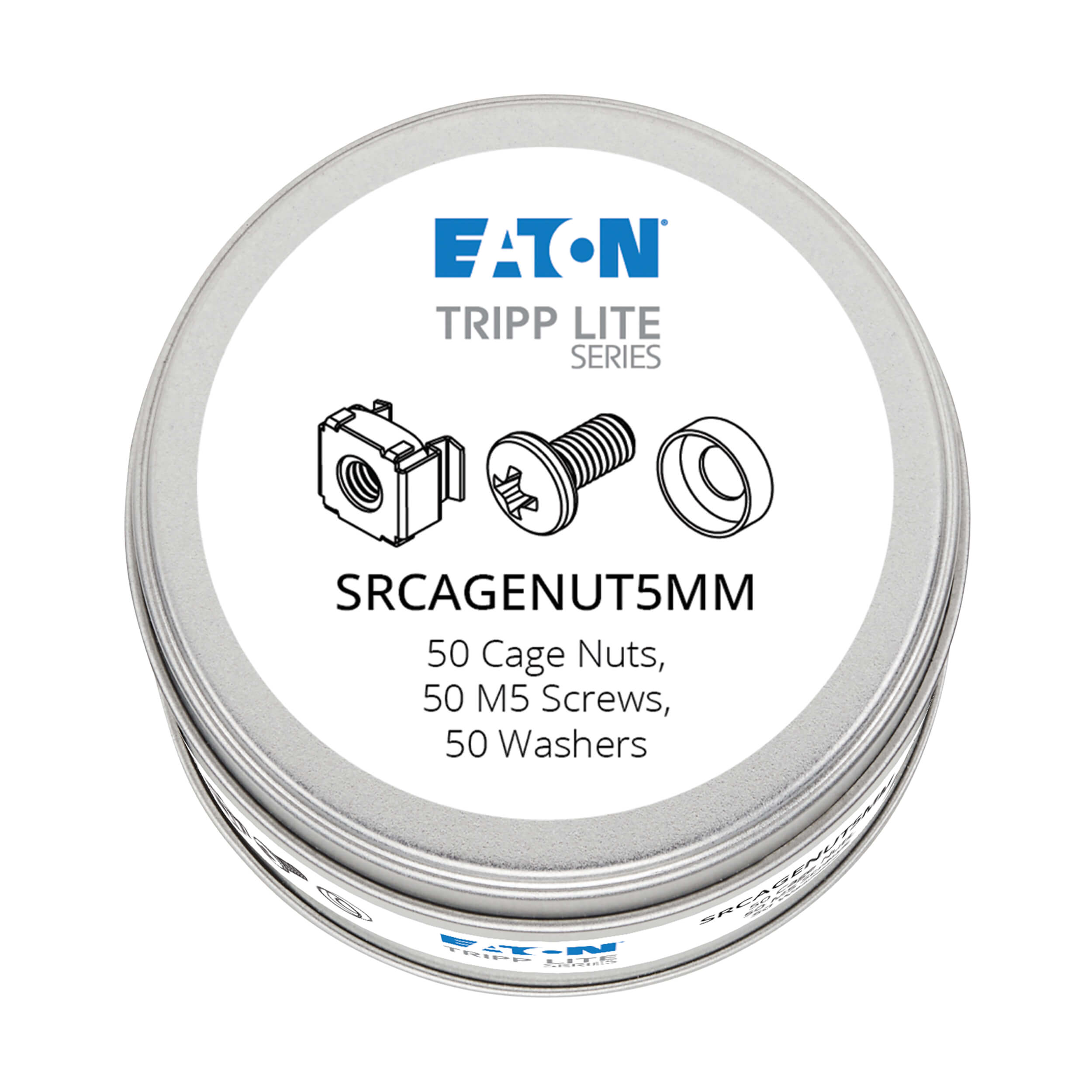 SmartRack Square Hole Hardware Kit, 50 M5 screws and washers | Eaton