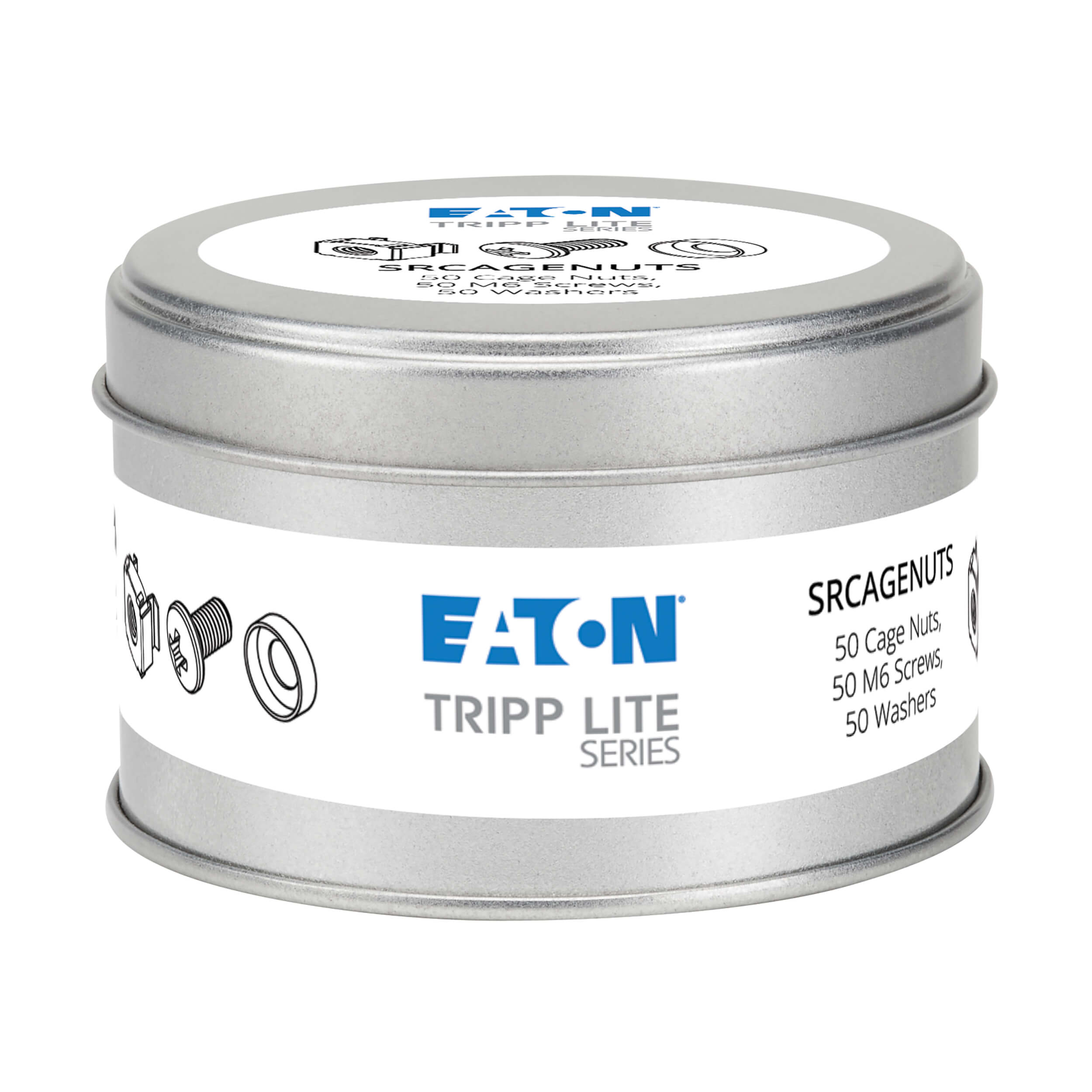 SmartRack Square Hole Hardware Kit, 50 M6 screws and washers | Eaton