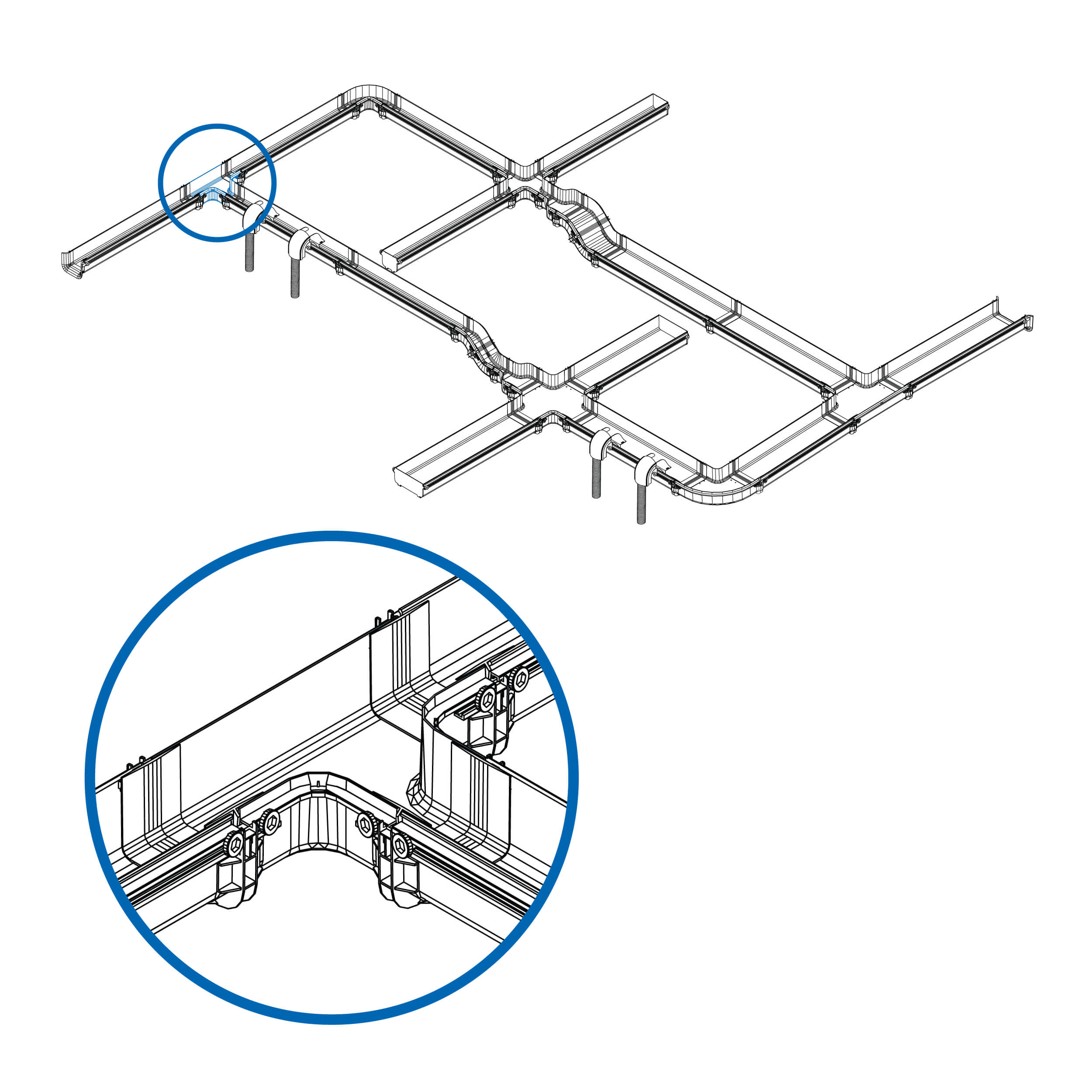 T-Junction for Fiber Routing System, 120 mm (5 in.) | Eaton
