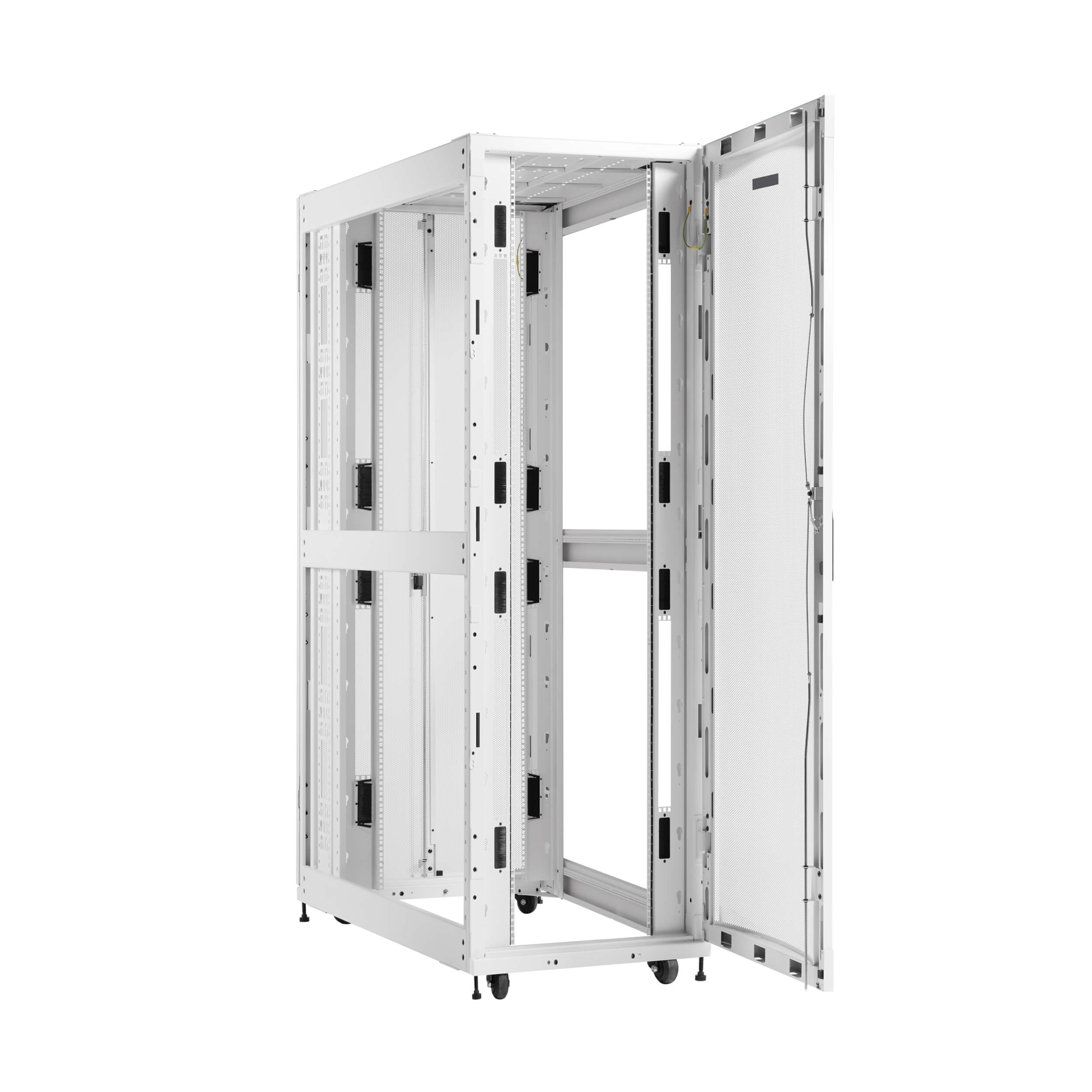 42U Heavy-Duty Extra Deep AI Server Rack Enclosure, White | Eaton