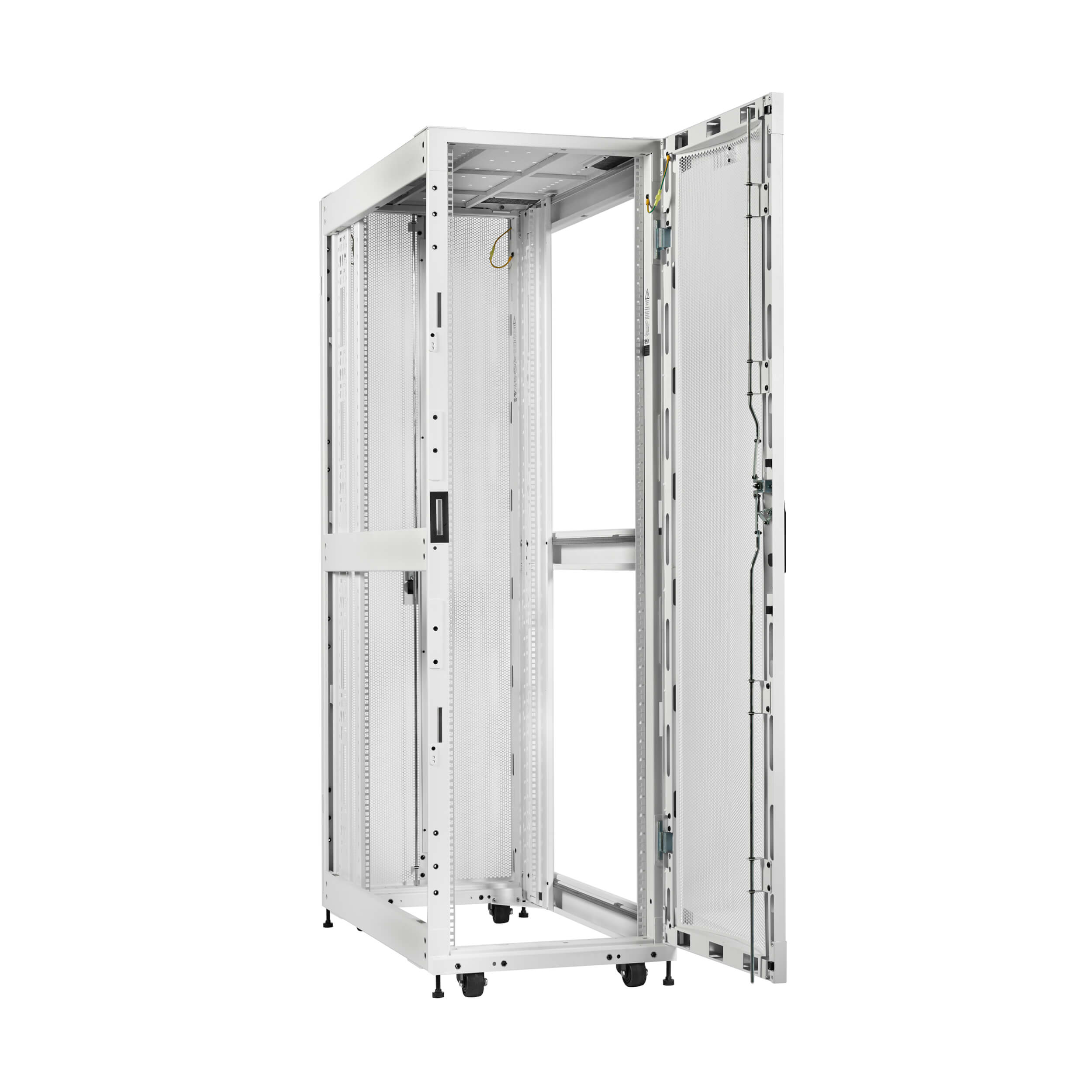 45U Heavy-Duty Deep AI Server Rack Enclosure, White | Eaton