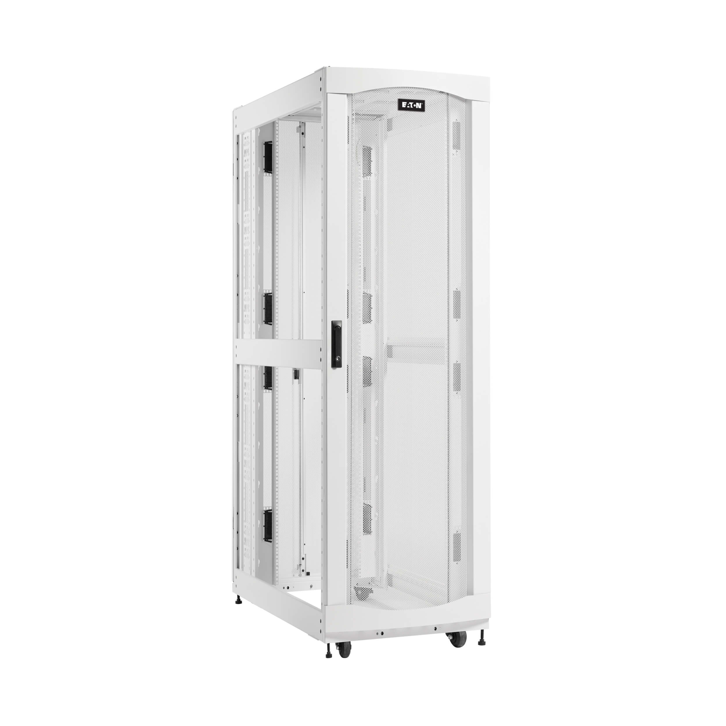 45U Heavy-Duty Deep Rack Enclosure for AI Servers, White | Eaton