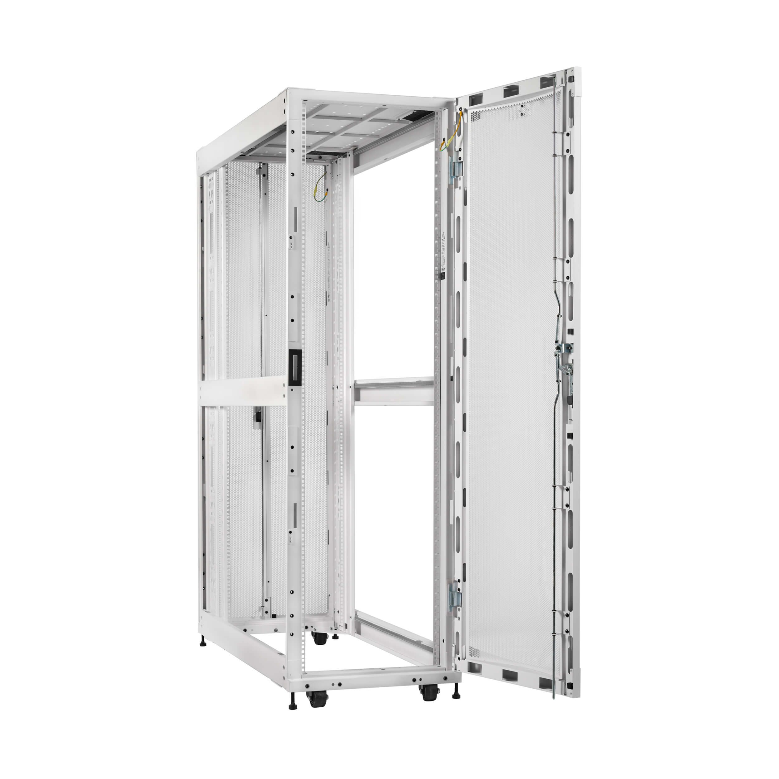 48U Heavy-Duty Extra Deep AI Server Rack Enclosure, White | Eaton